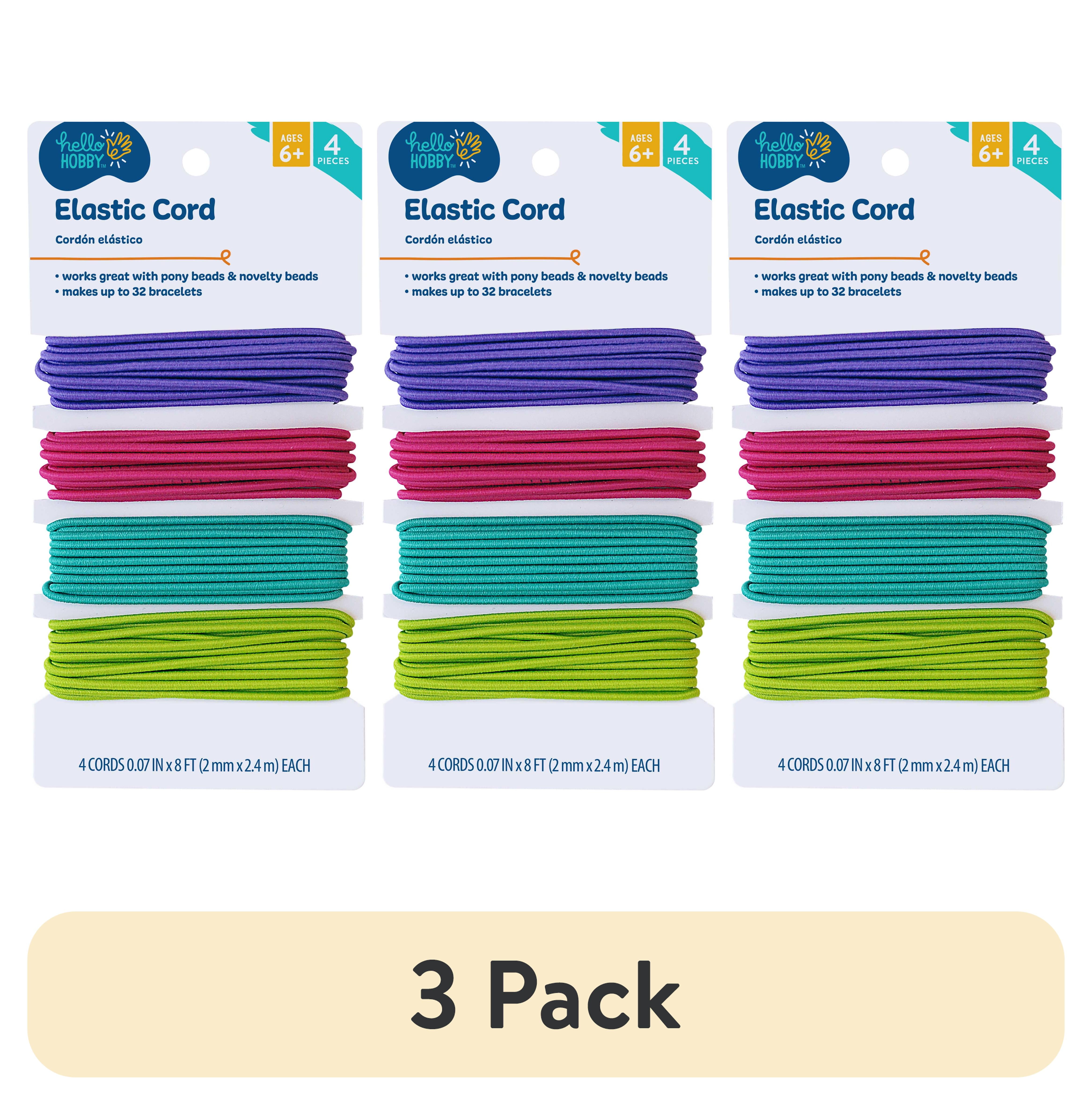 (3 pack) Hello Hobby Stretch Cord String 2mm 32ft - Walmart.com