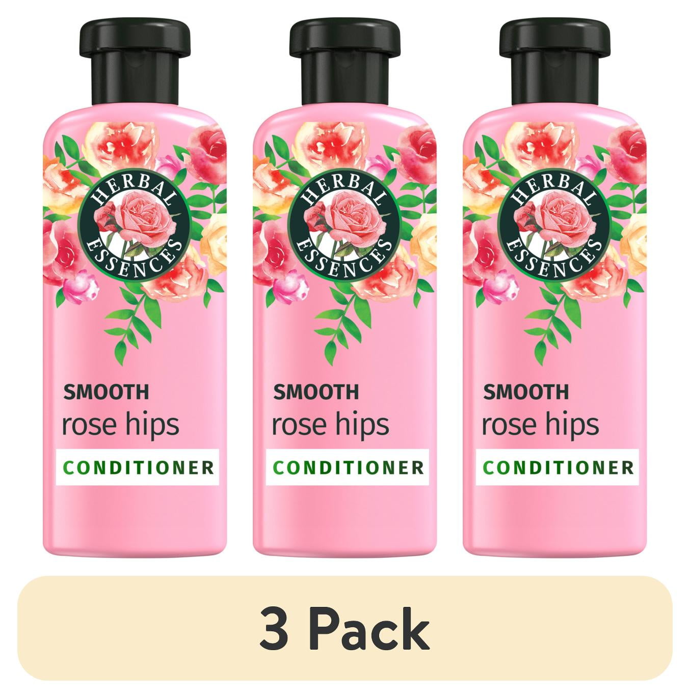 (3 pack) Herbal Essences Rose Hips Smooth Conditioner, Travel Size, 3. ...