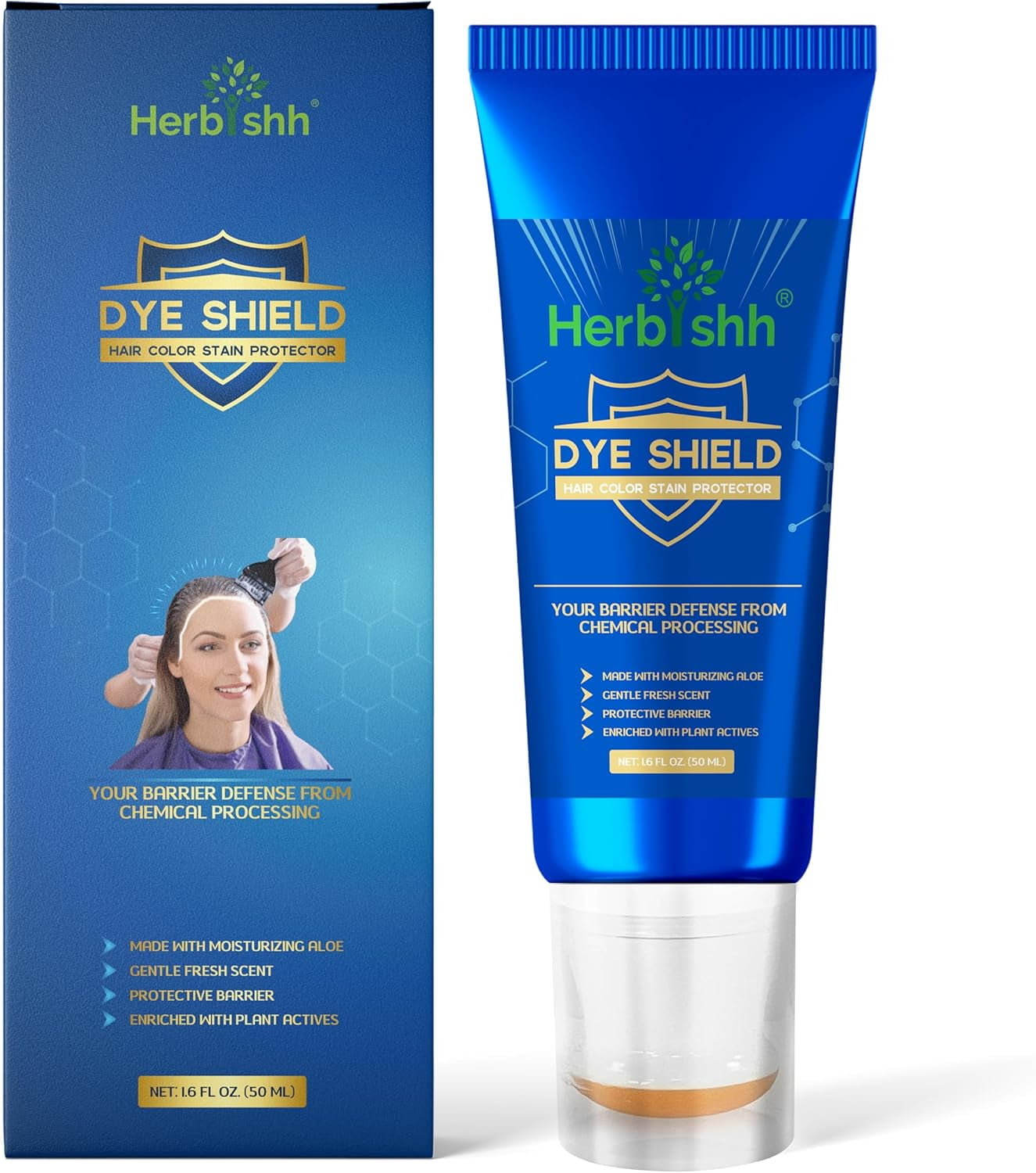 (3 pack) Herbishh Hair Color Stain Protector for Nourishing– Skin ...