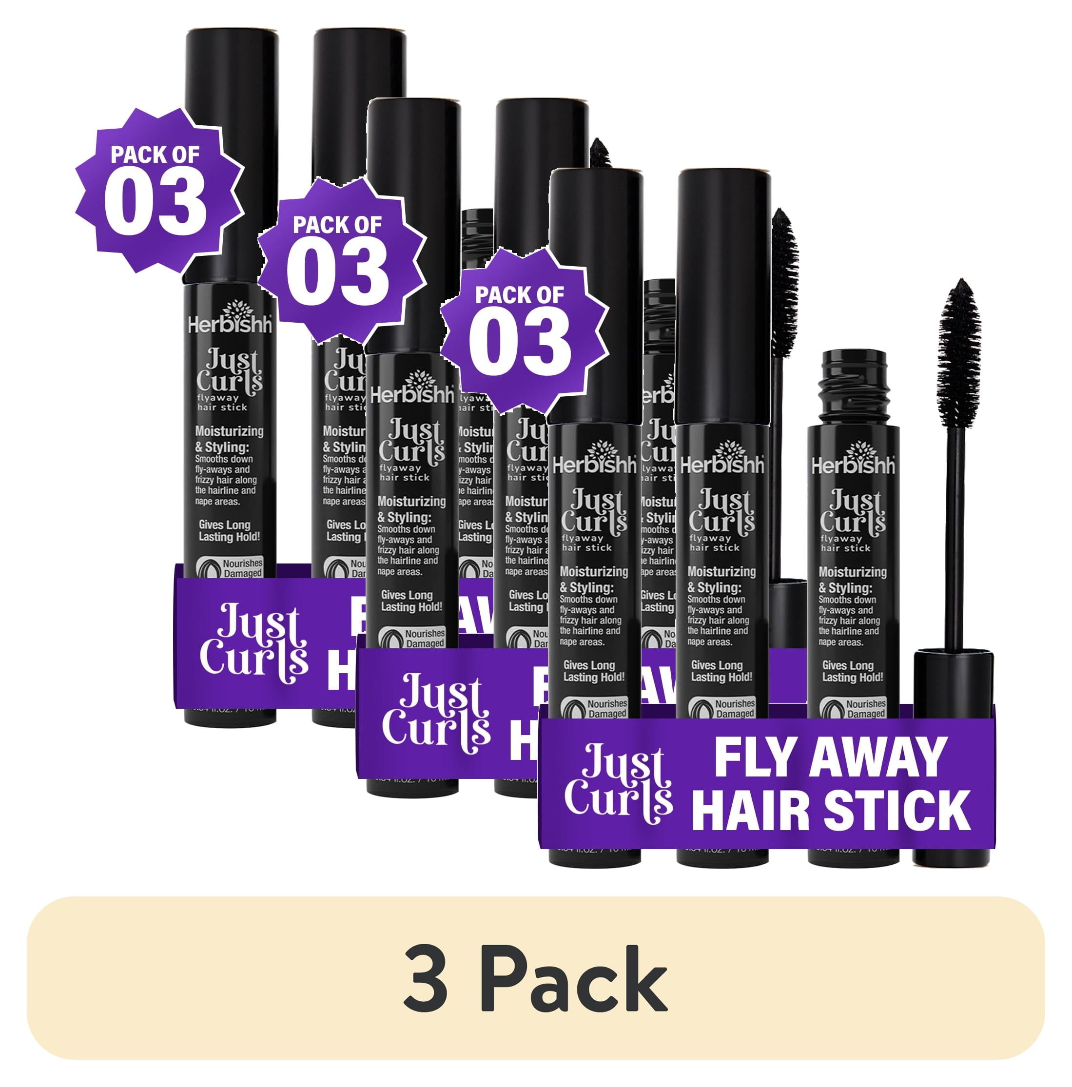 (3 pack) Herbishh Just Curls Flyaway Hair Stick 0.34 fl oz, Pack of 3 ...