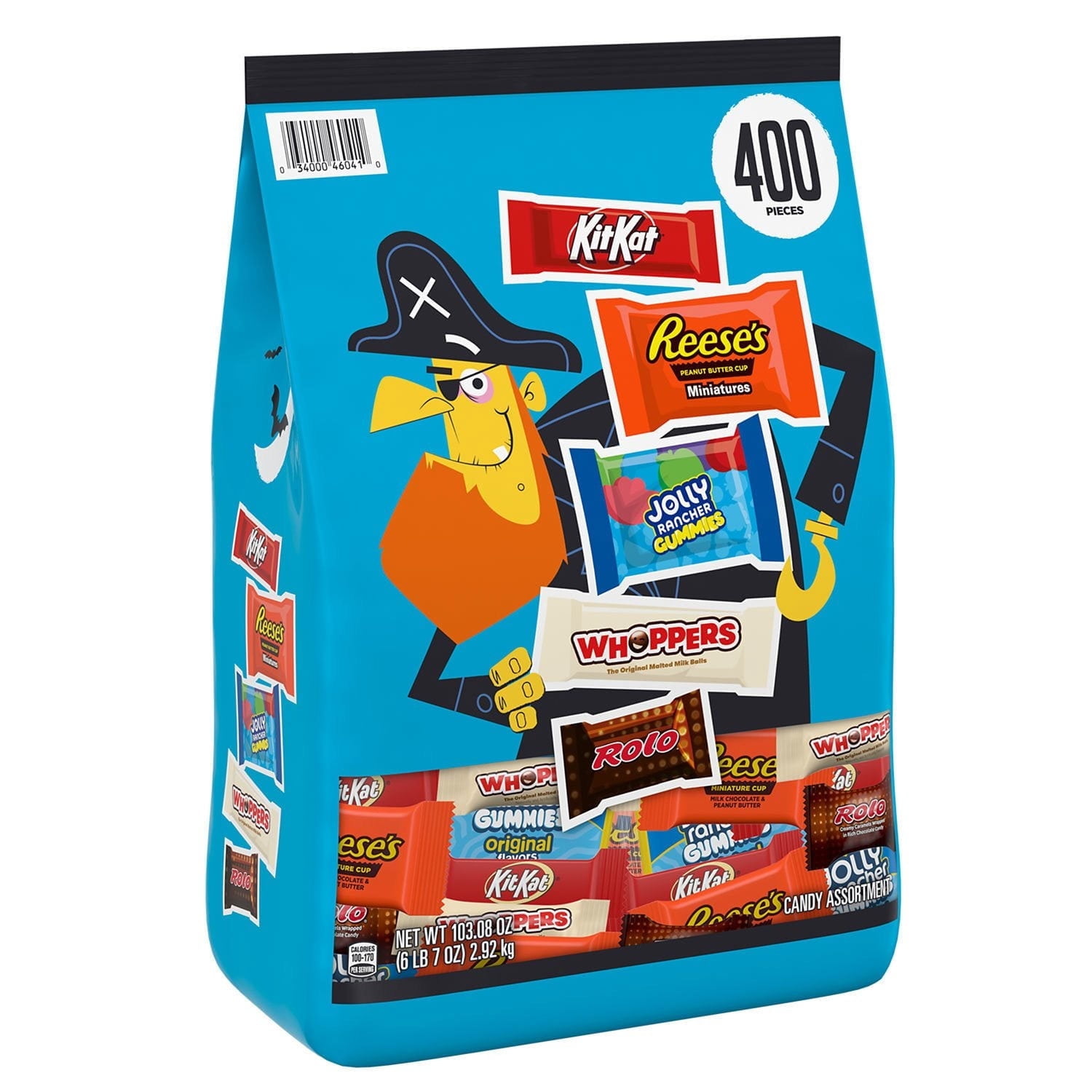 (3 pack) Hershey Assorted Flavored Halloween Candy Bag 20.9 oz, 70 ...