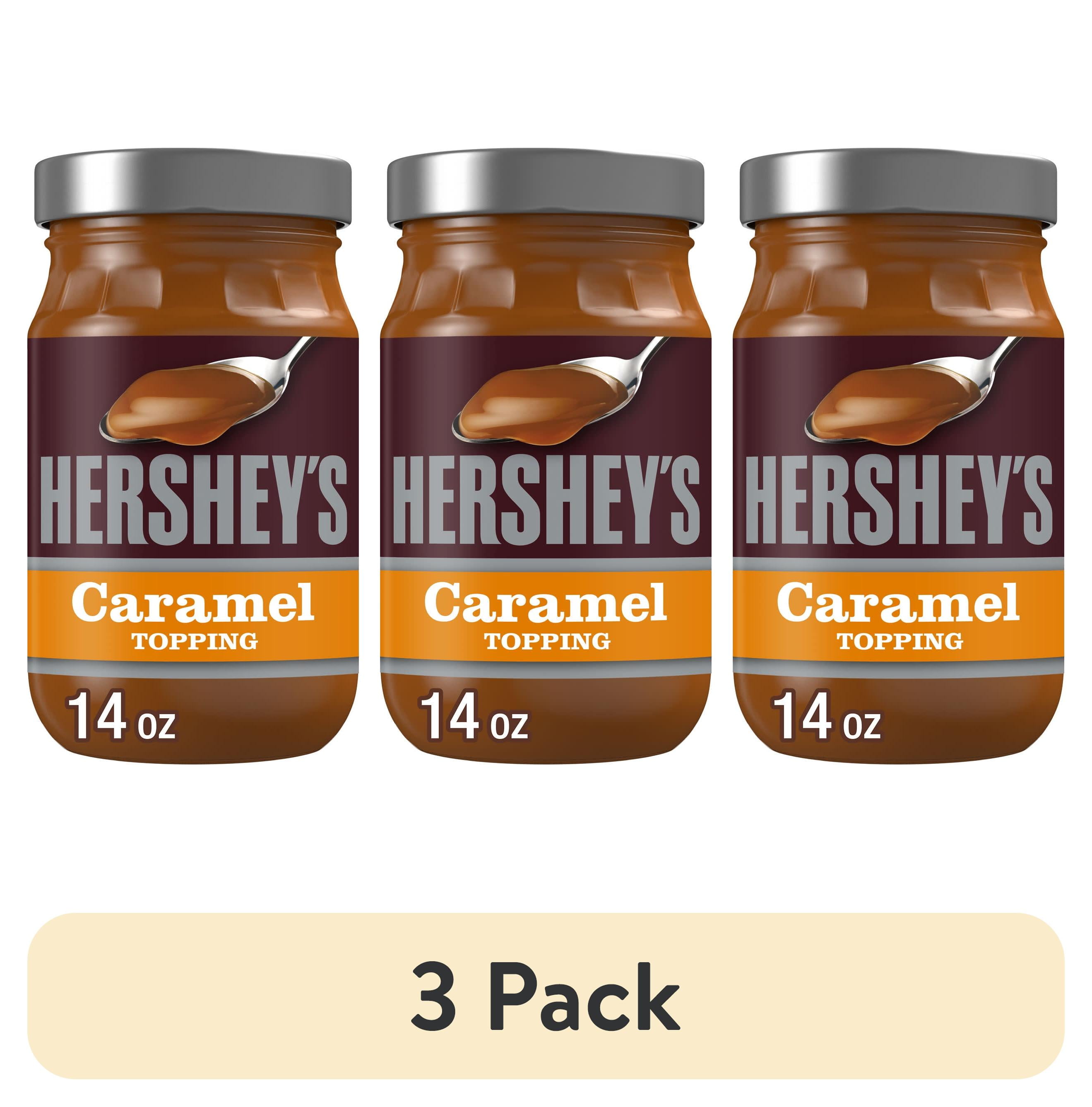 (3 pack) Hershey's Caramel Topping, Jar 14 oz - Walmart.com