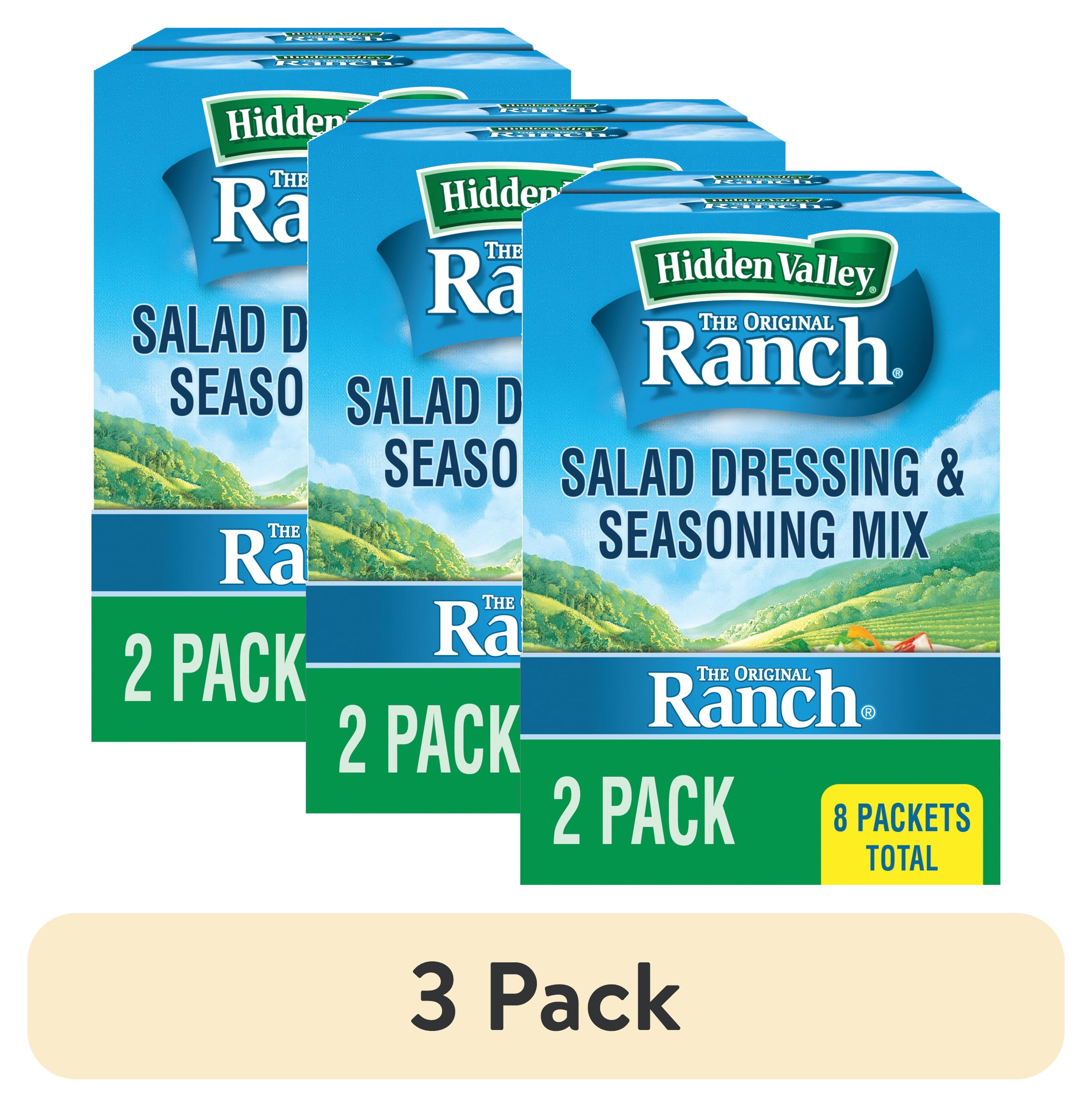 (3 pack) Hidden Valley Original Ranch Salad Dressing & Seasoning Mix, 1 ...