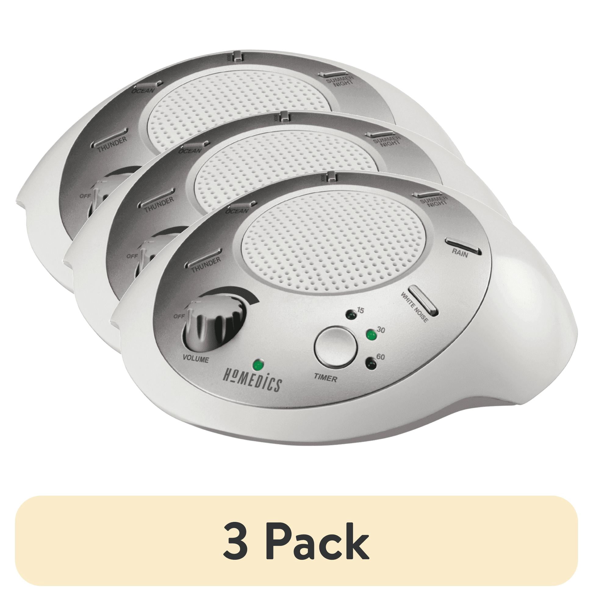 (3 pack) HoMedics SS-2000 Mini Portable Travel Sound Spa, Sleep Therapy ...