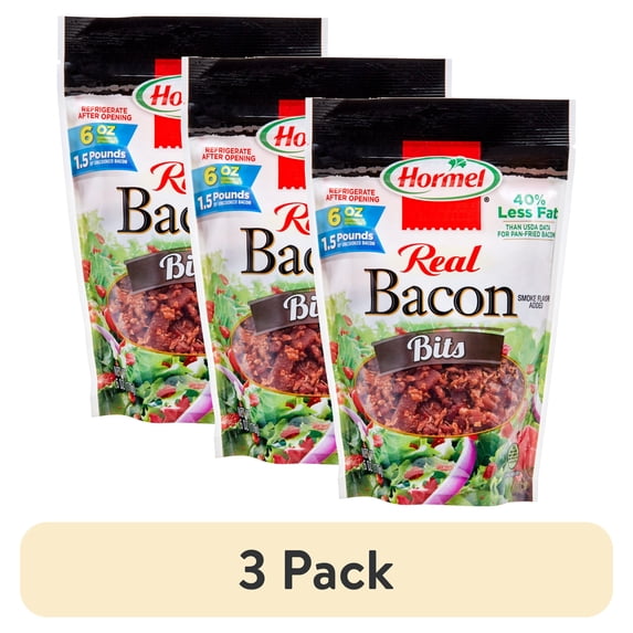 (3 pack) HORMEL Real Bacon Bits Topping, Salad Topping, 25 Calories per ...