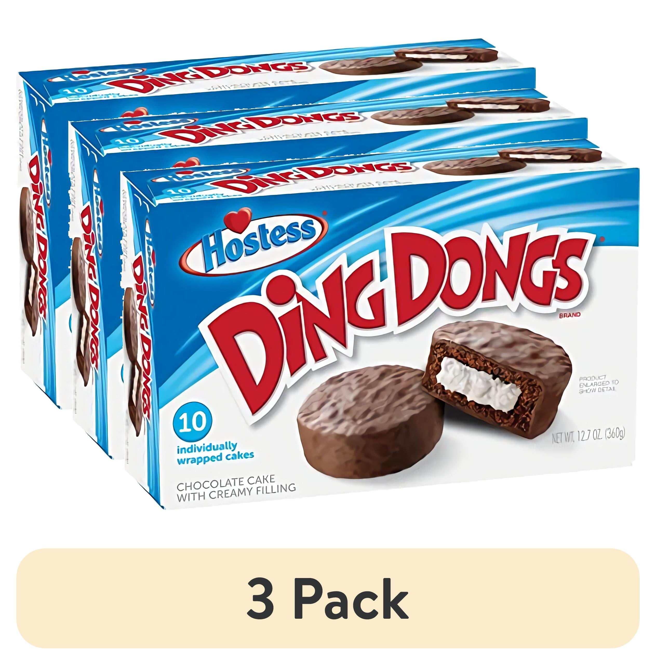 (3 pack) Hostess 2 Boxes Hostess Ding Dongs Snack Cakes, 10 Per Box ...