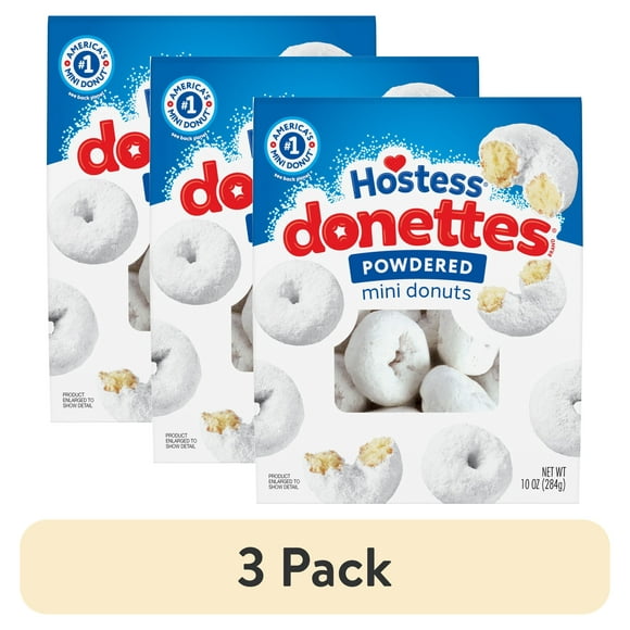 Delicious Donut Packs Featuring Frosted Glazed and Powdered Varieties