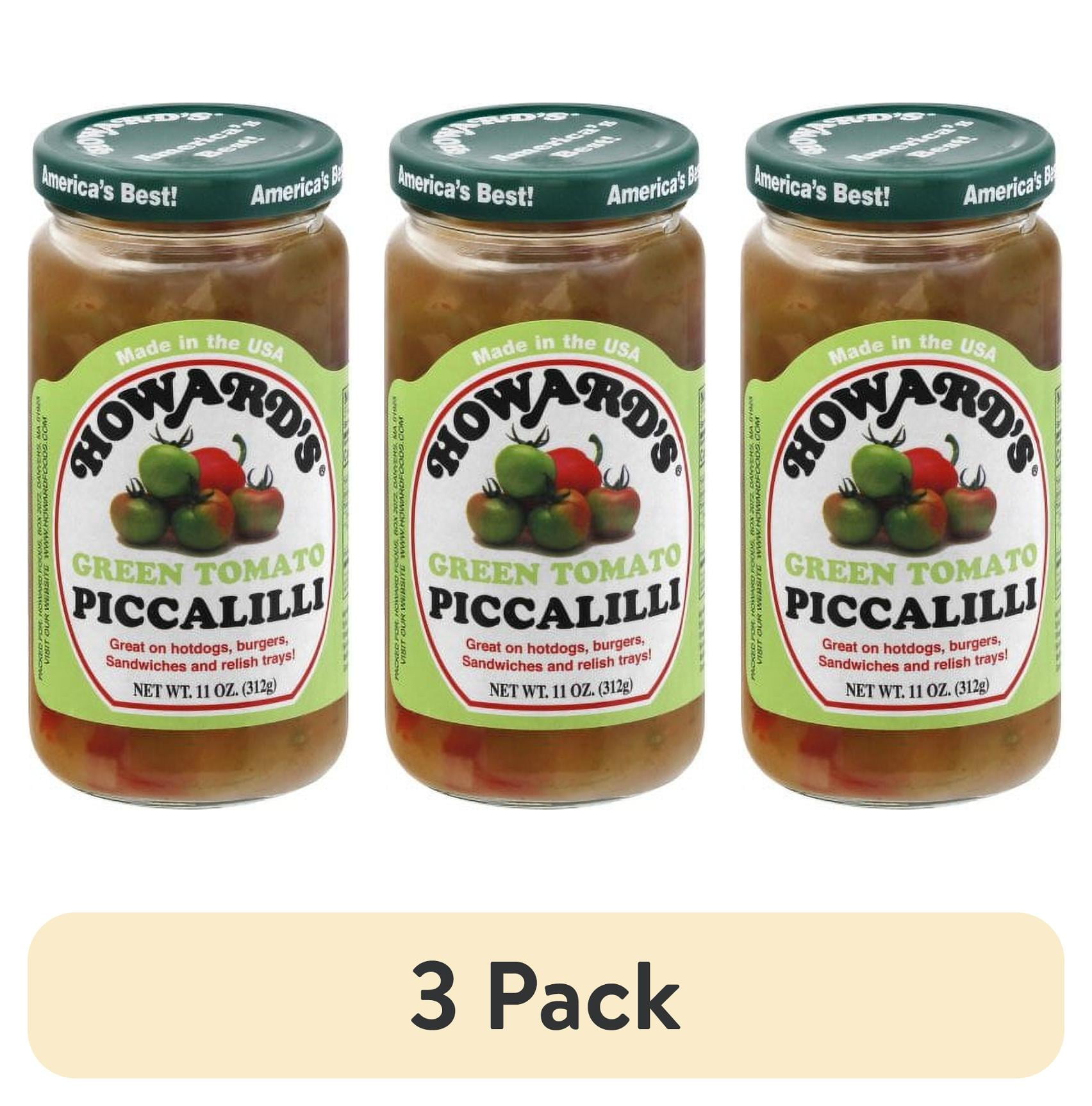 (3 pack) Howard Foods Green Tomato Relish, 11oz - Authentic Southern ...