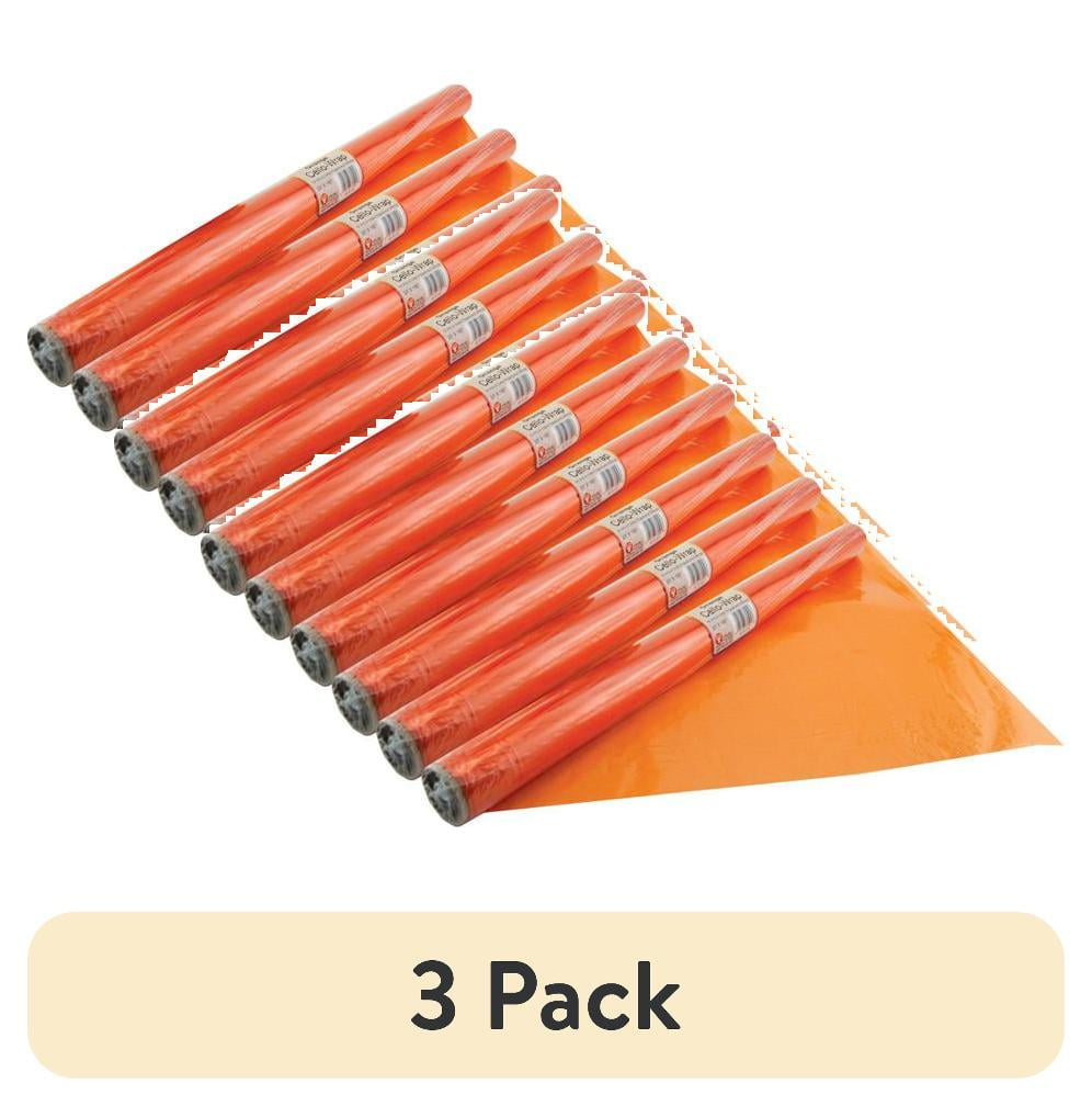 (3 pack) Hygloss Cello-Wrap Roll Orange Pre-K+ 6 Rolls (HYG71504-6 ...