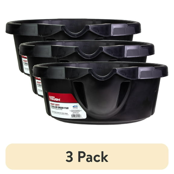 ZEELINE BY MILTON 15-Quart Drain Pan, Heavy-Duty Plastic Oil Pan With ...