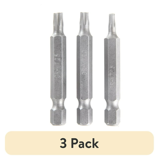(3 pack) Hyper Tough 3 Pack 2 inch Star Drive Screwdriver Bits Set ...