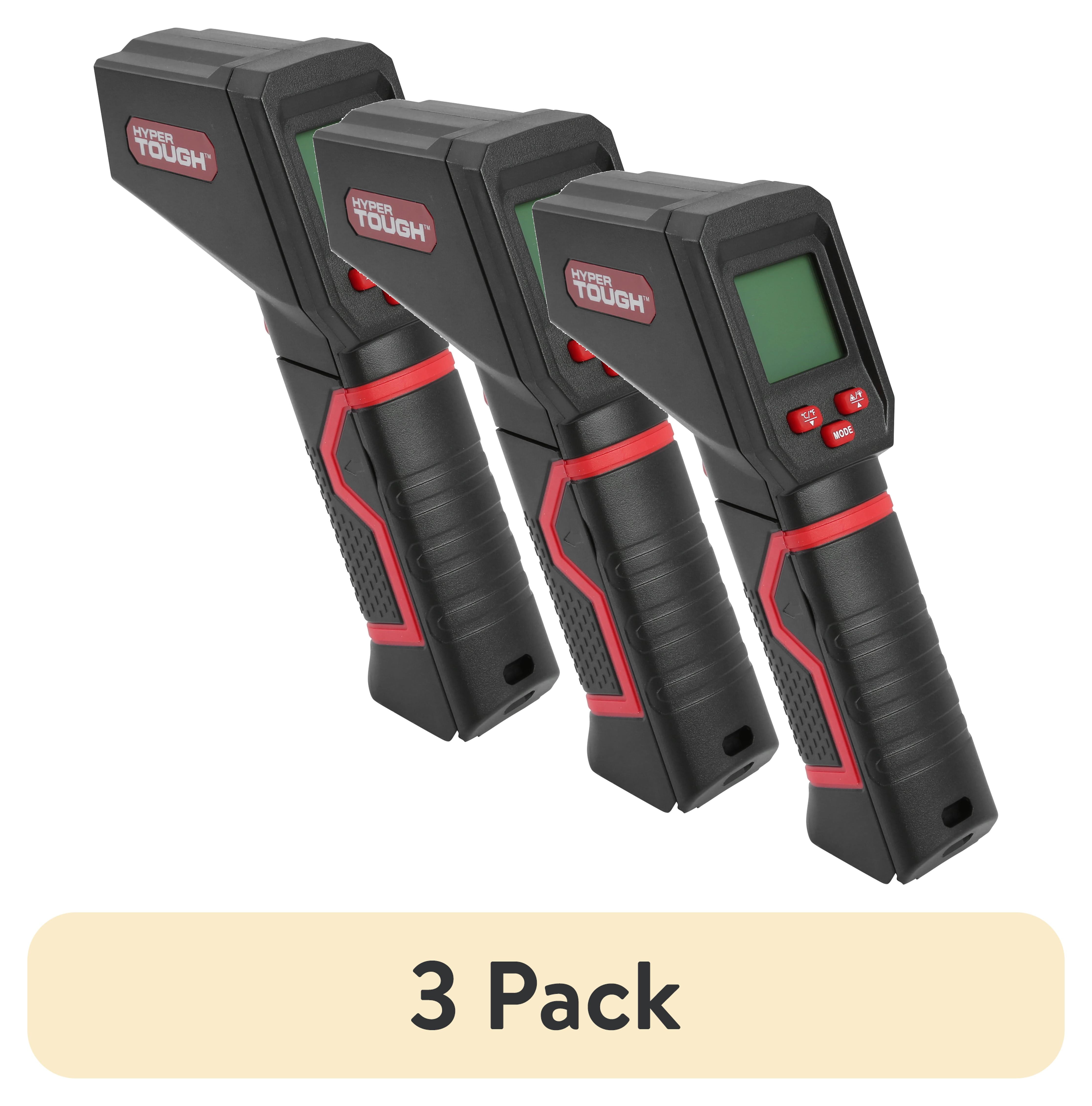 (3 pack) Hyper Tough Infrared Plastic Thermometer, Batteries Included ...