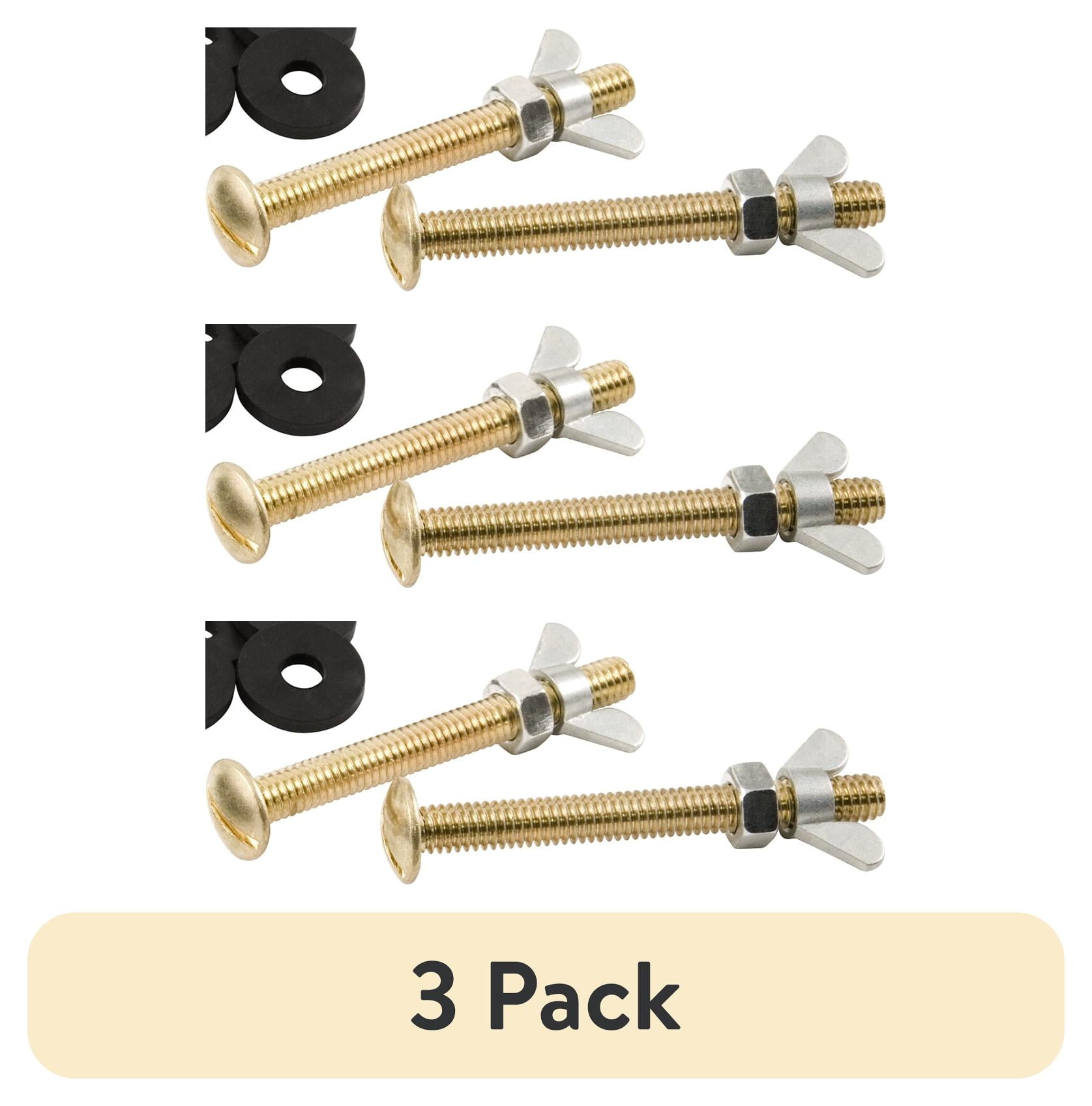 (3 pack) Hyper Tough Toilet Tank to Bowl Bolt and Gasket Kit - Walmart.com