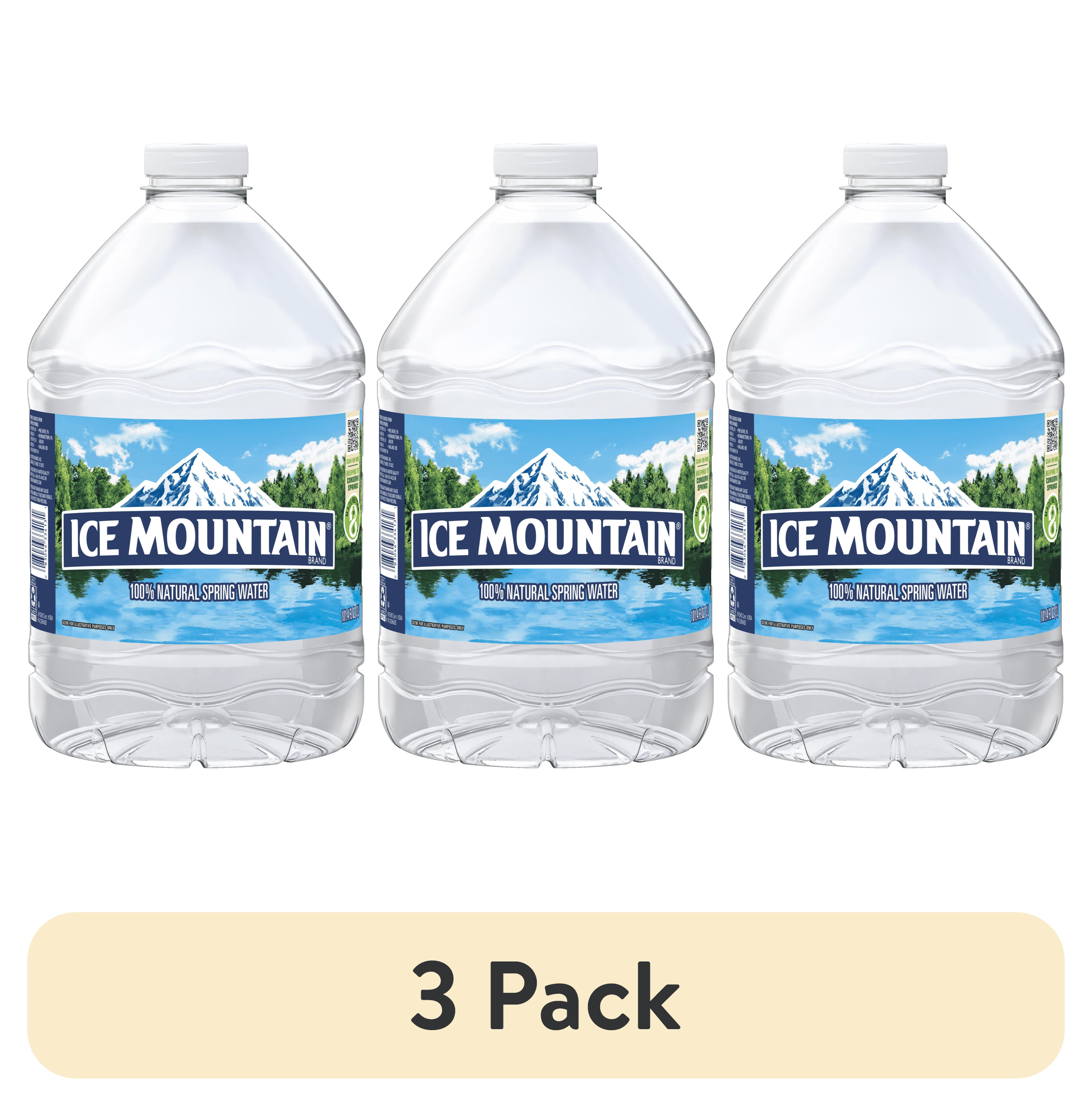 (3 pack) Ice Mountain Spring Water, 3 Liter, Single Plastic Jug ...
