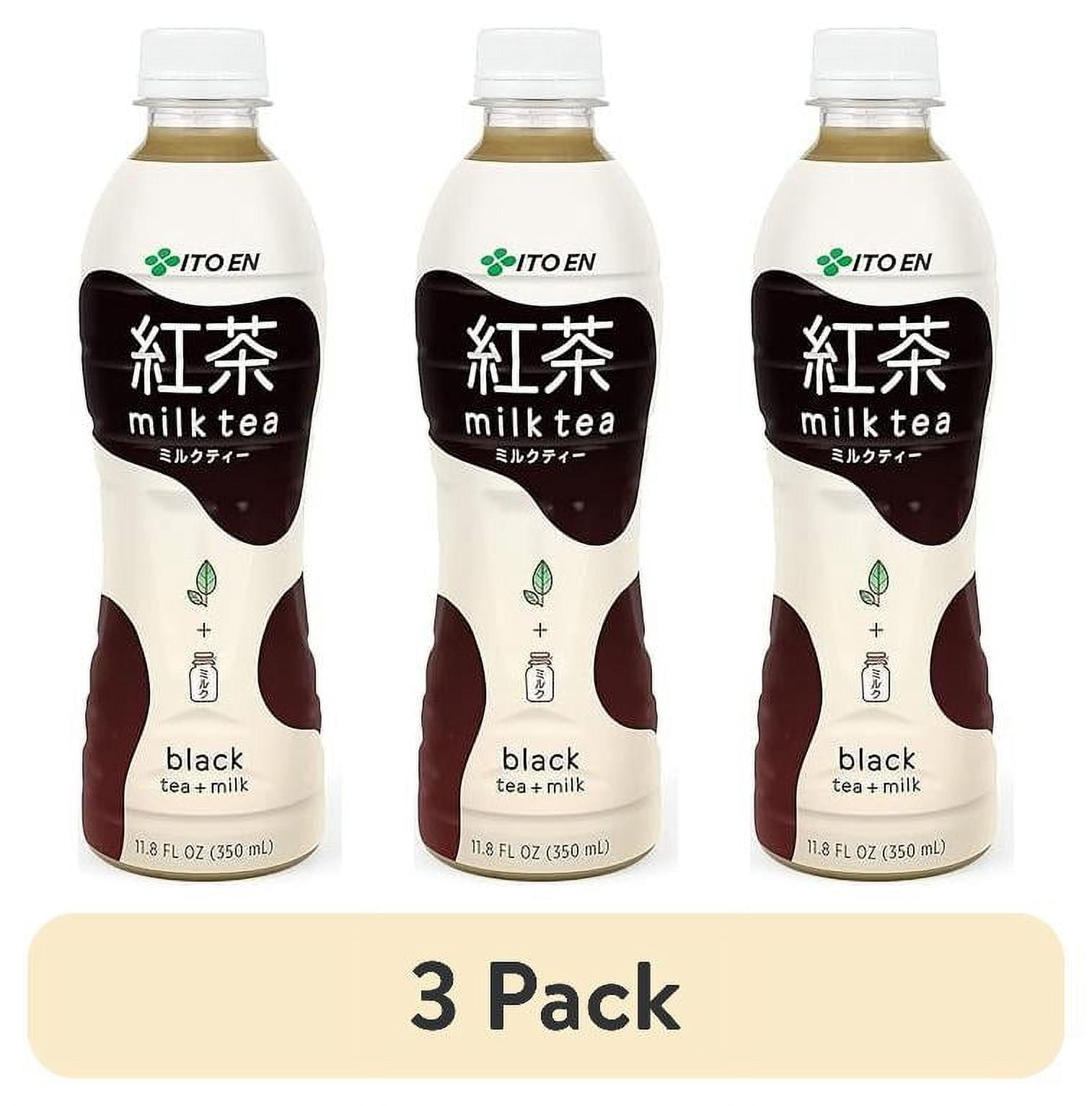 (3 pack) Ito En Black Milk Tea, Naturally Caffeinated Bottled Tea, 11.8 ...