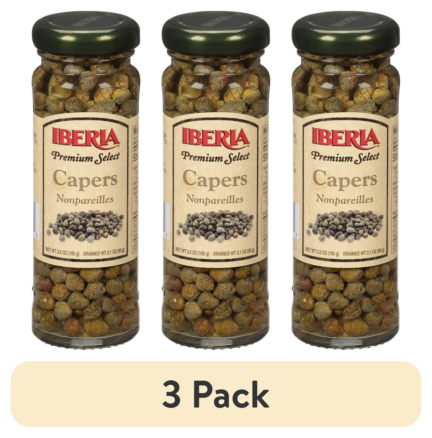 (3 pack) Iberia Premium Select Nonpareilles Capers, 3.5 oz - Walmart.com