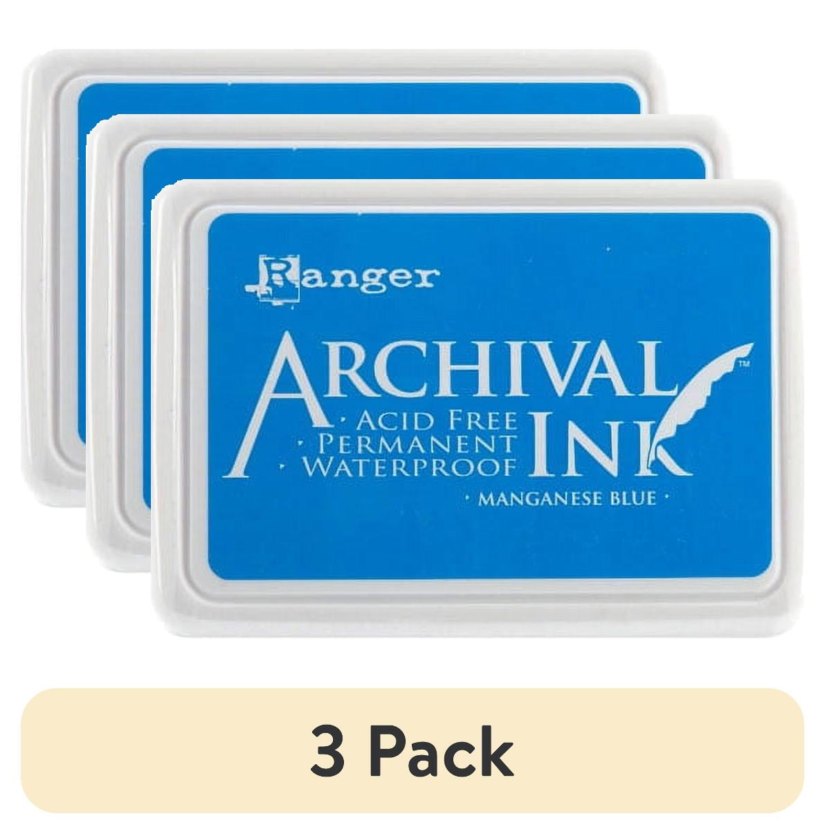 (3 pack) Ink Pad Manganese Blue Archival Dye Permanent Waterproof Ran ...