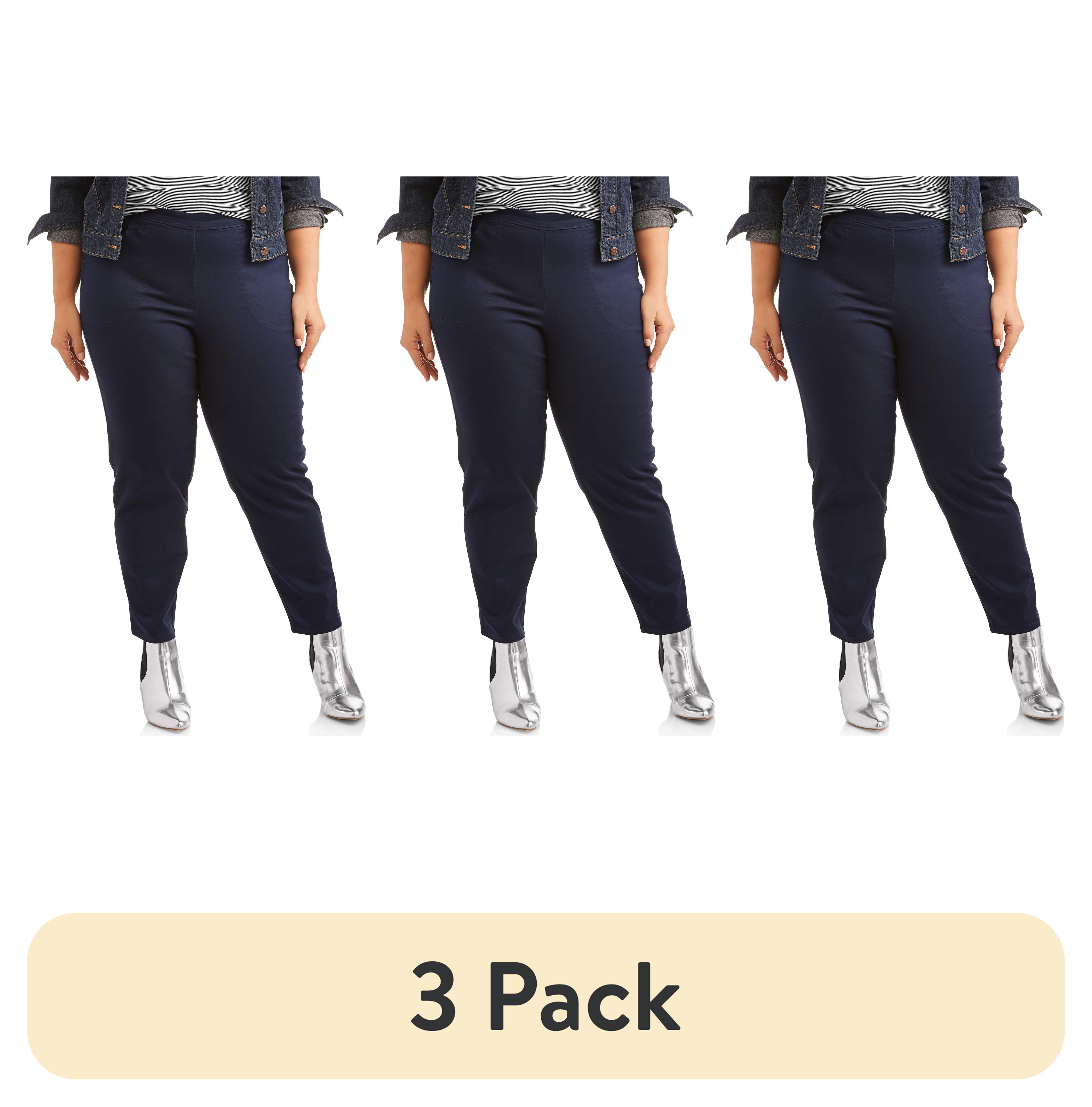 (3 pack) JMS Just My Size by Hanes Women's Plus Size 2 Pocket Pull On ...