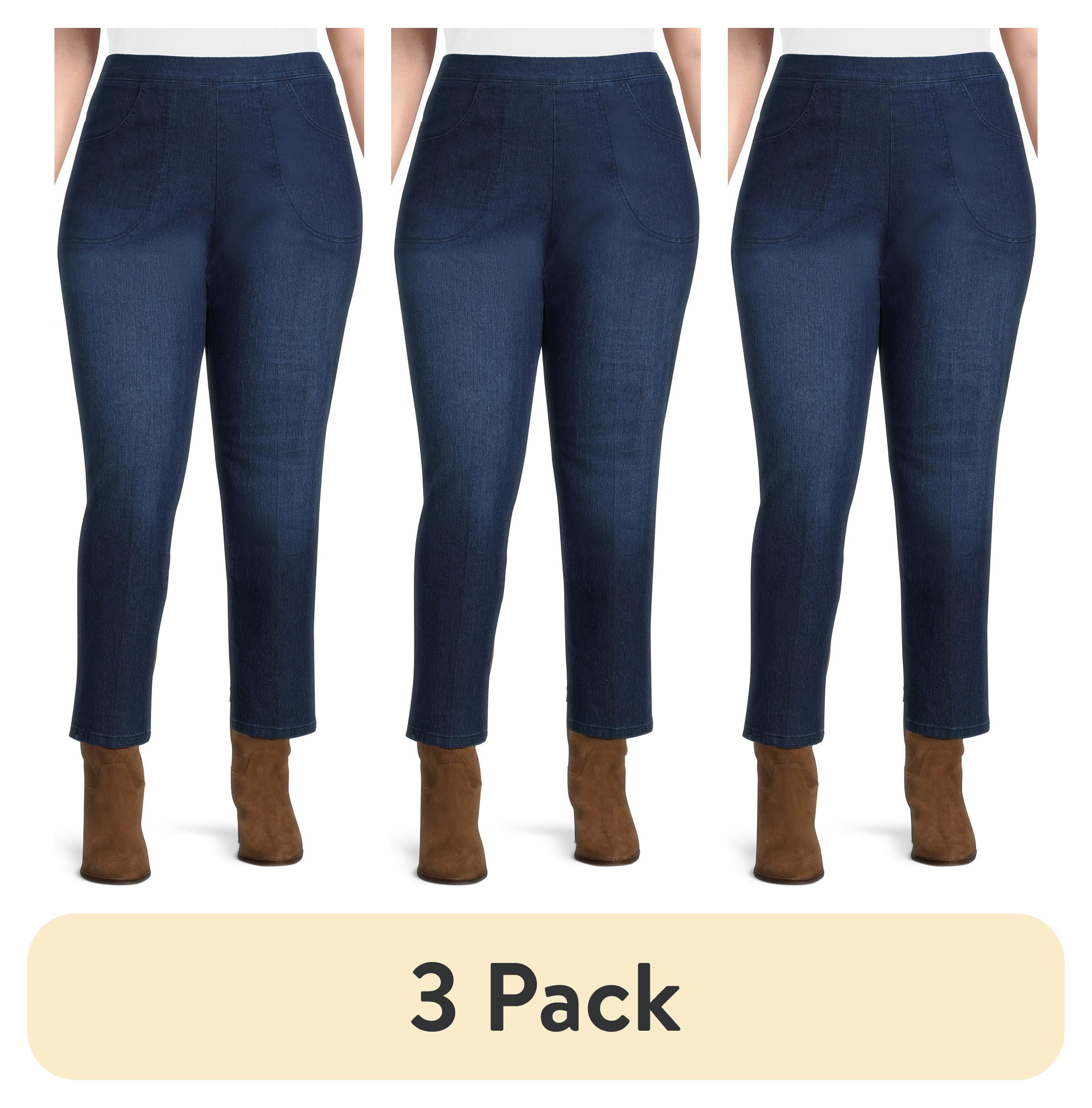 (3 pack) JMS Just My Size by Hanes Women's Plus Size 2 Pocket Pull On ...