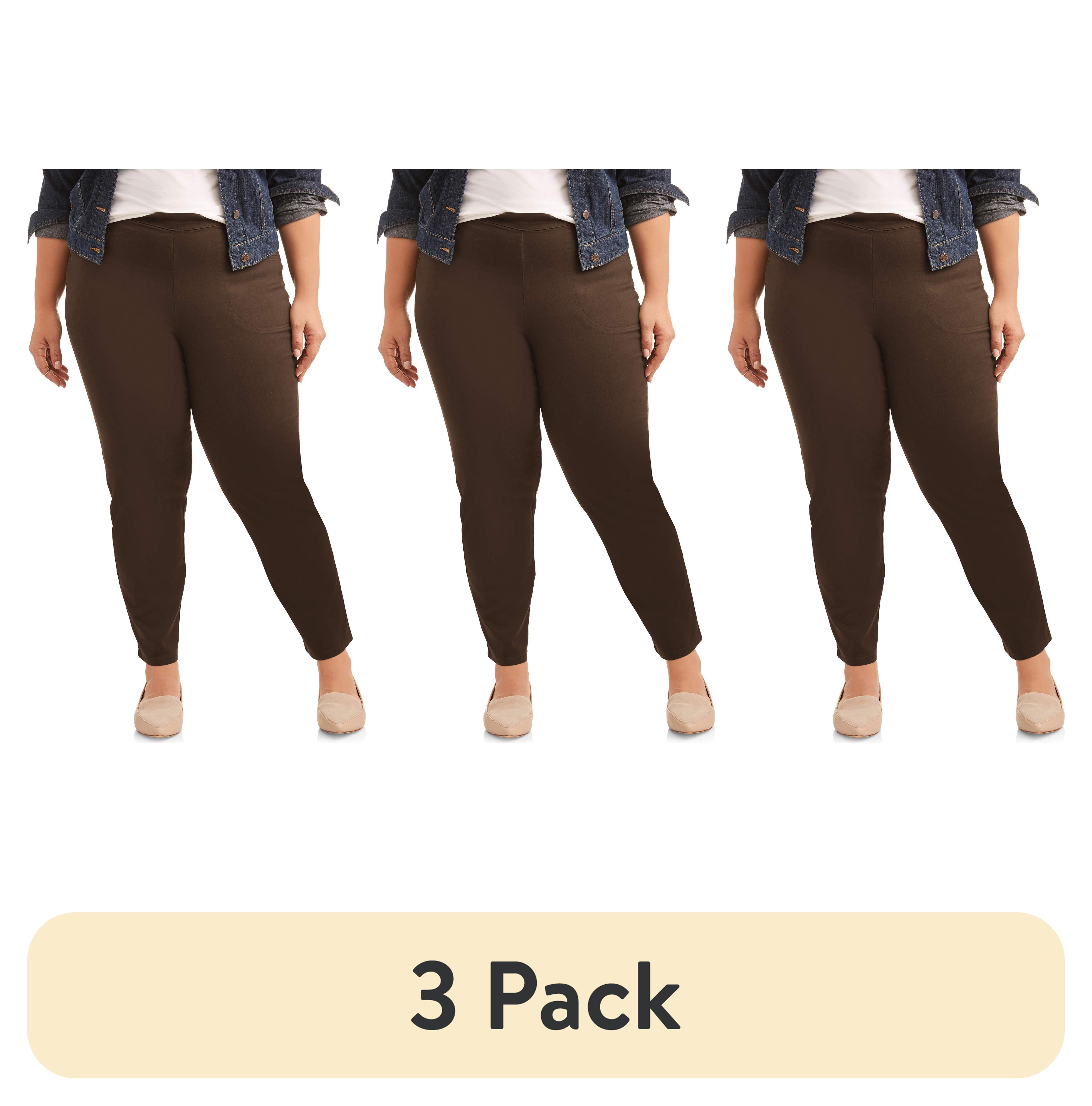 (3 pack) JMS Just My Size by Hanes Women's Plus Size 2 Pocket Pull On ...