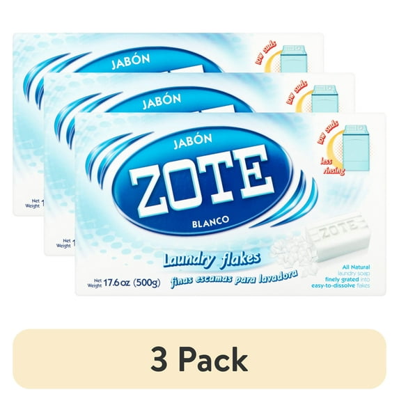 (3 pack) Zote Blanco Laundry Flakes for Washing Machines, All Ages ...