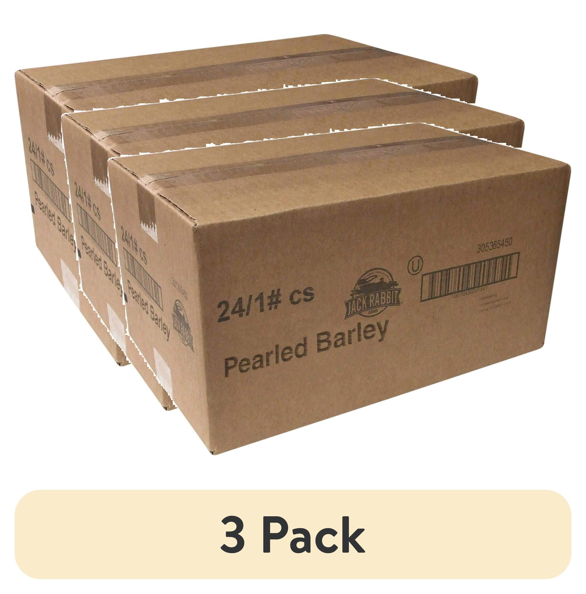 (3 pack) Jack Rabbit Pearl Barley, 1 pound packages - 24 packages per ...
