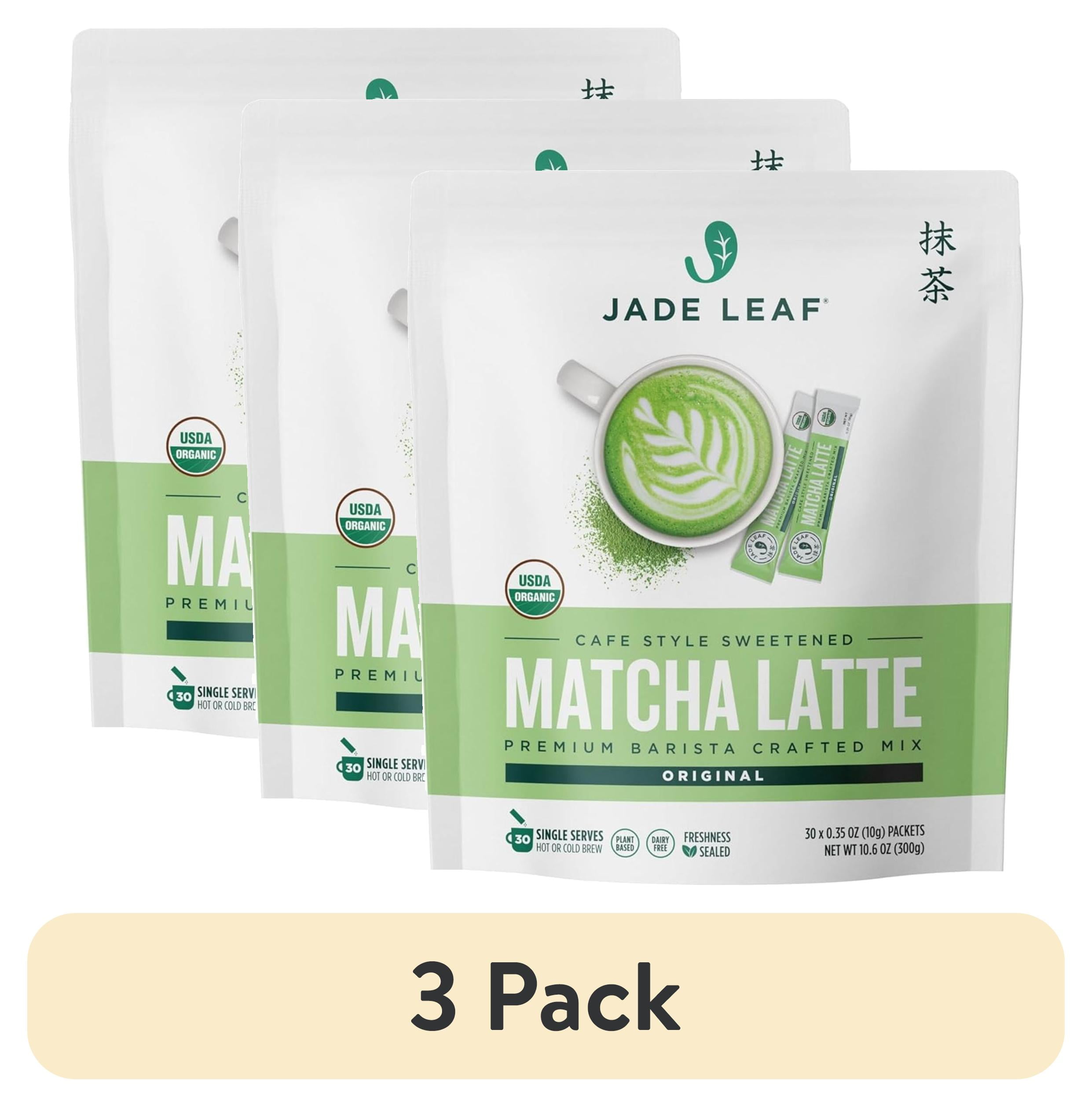 (3 pack) Jade Leaf Matcha Latte Powder Mix, Organic, Dairy-Free Packets ...