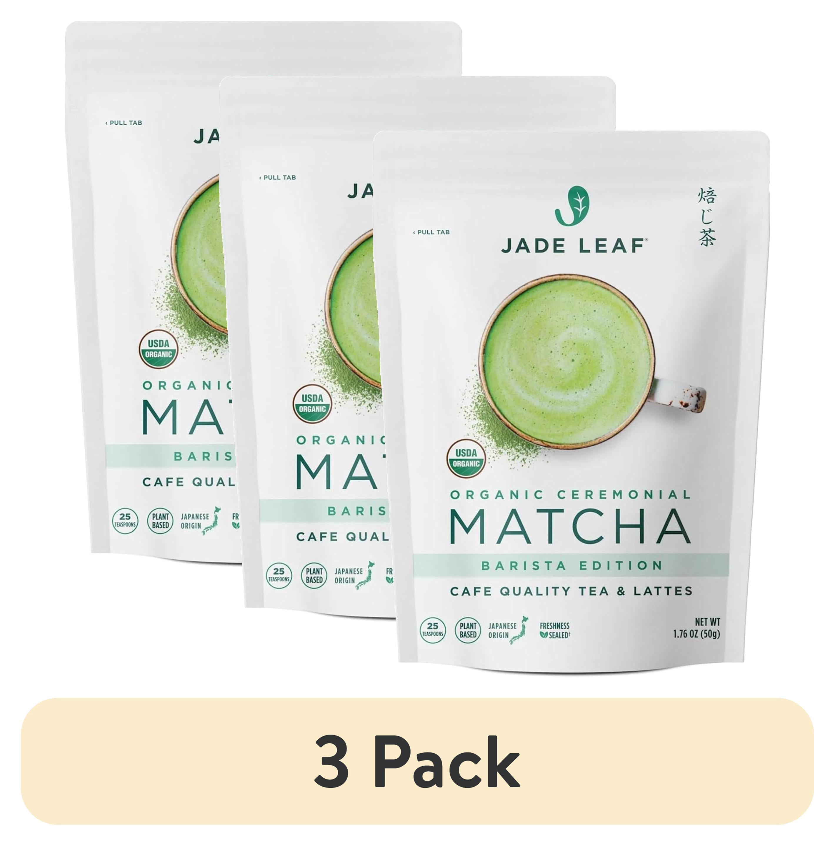 (3 pack) Jade Leaf Matcha Powder, Organic Ceremonial Barista Edition, 1 ...