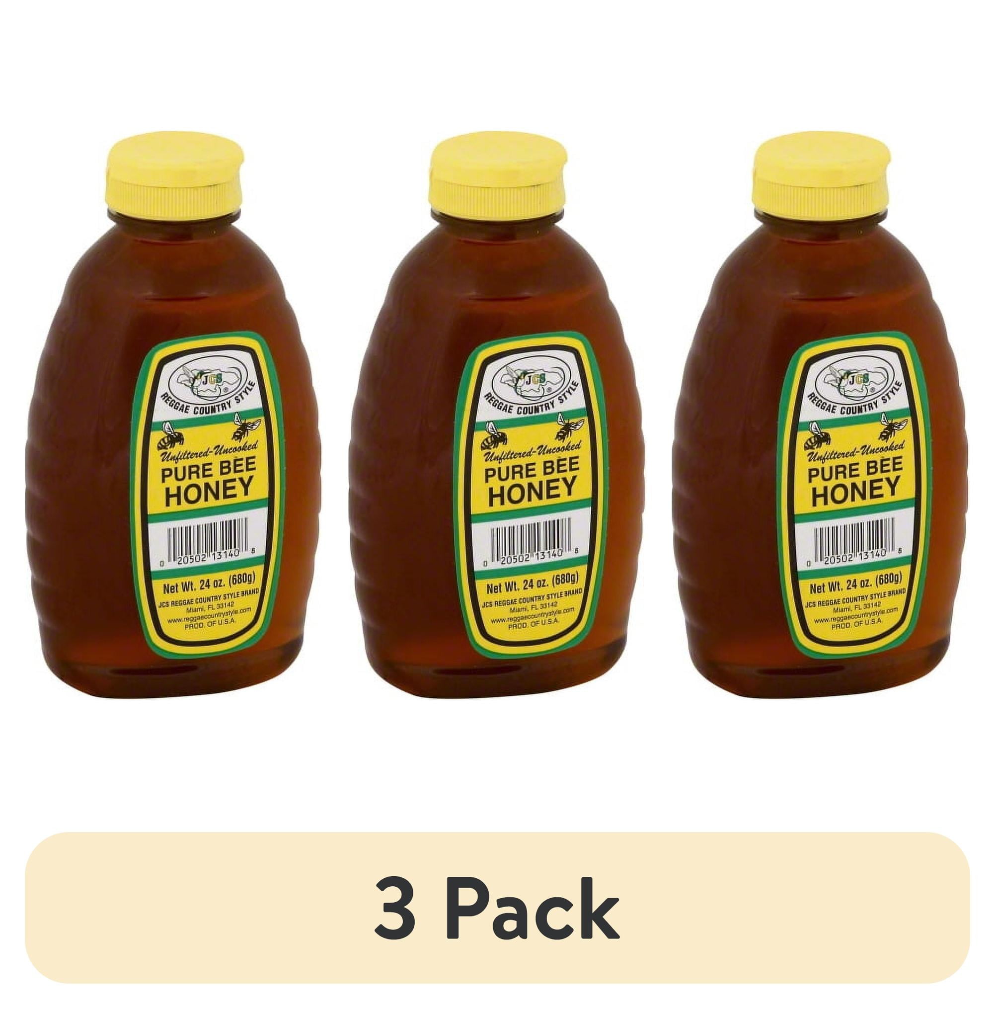 (3 pack) Jamaican Country Style Brand JCS Honey, 24 oz - Walmart.com