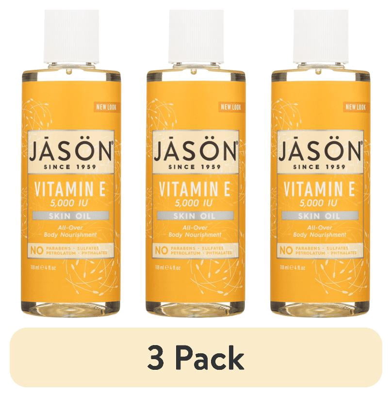 (3 pack) Jason Vitamin E 5,000 I.U. Skin Oil 5,000 Iu 4 fl oz Liq ...