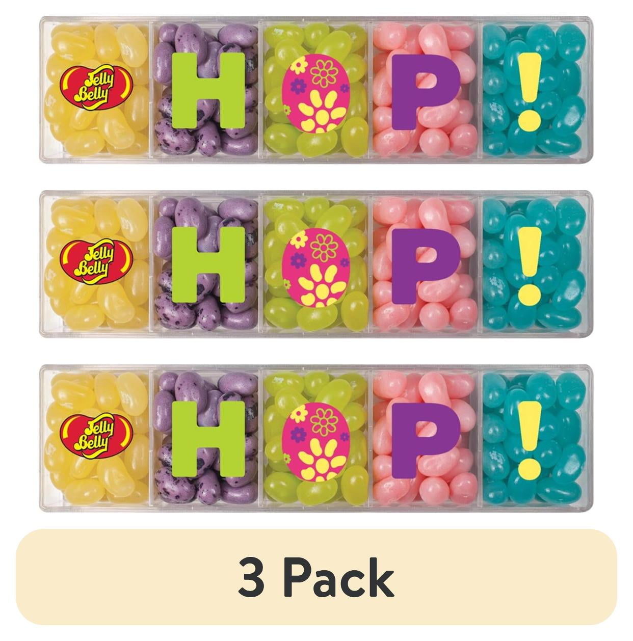 (3 pack) Jelly Belly 5-Flavor Easter Jelly Bean Mix - 4 oz Clear HOP Gift Box - Walmart.com