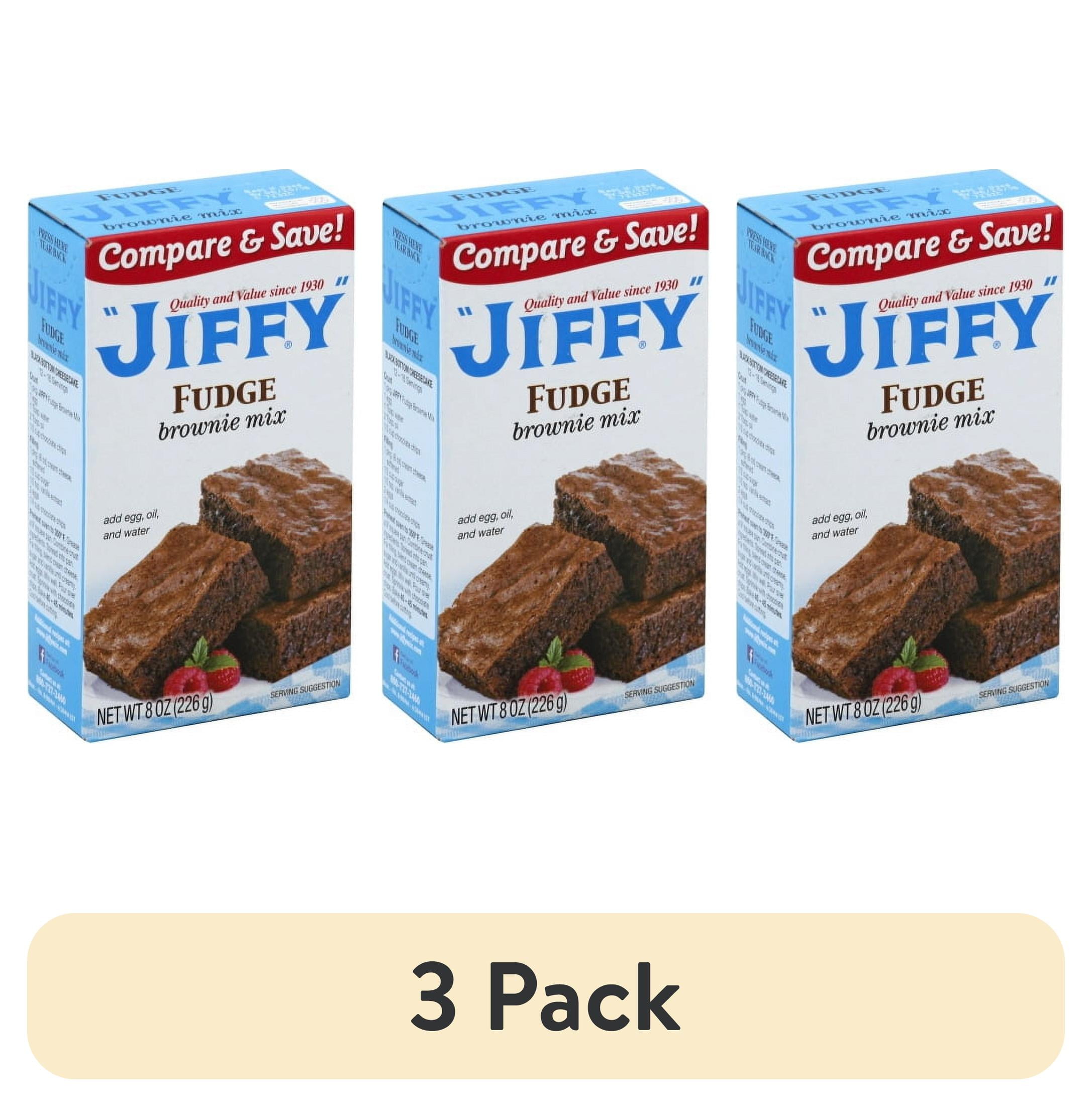 (3 pack) Jiffy Fudge Brownie Mix, 8 oz (226g) - Walmart.com