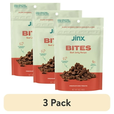 Jinx Beef Bites, Natural Soft Jerky Dog Treats, 5 oz Bag (2 Pack ...