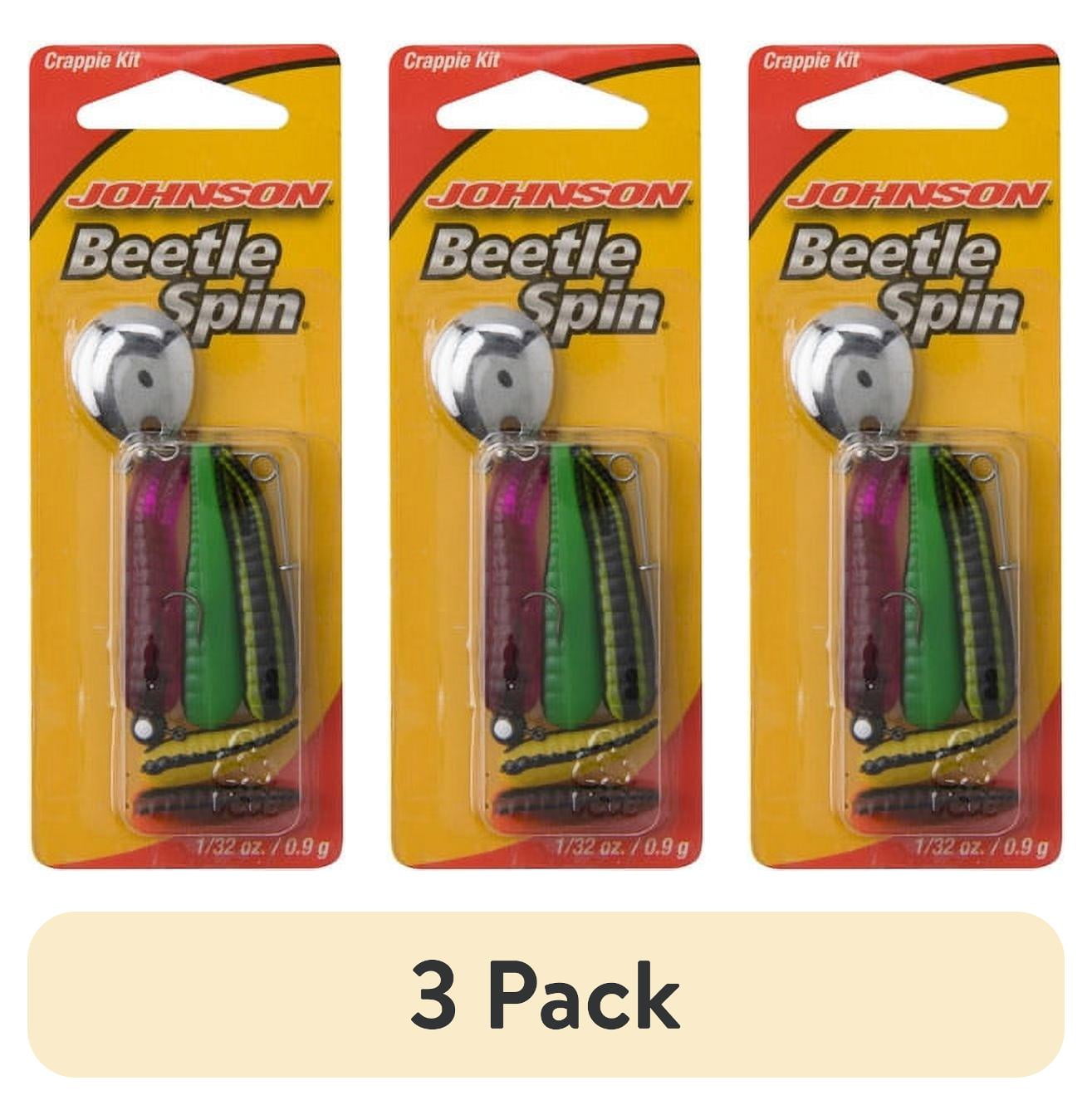 (3 pack) Johnson Beetle Spin Crappie Buster Fishing Bait Kit - Walmart.com
