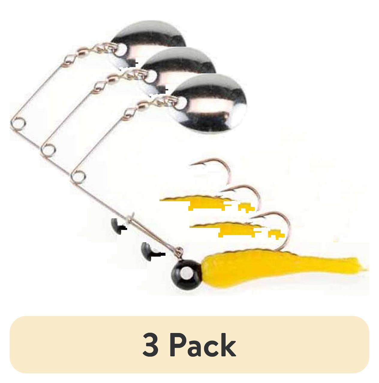 (3 pack) Johnson Original Beetle Spin Fishing Lure, Yellow/Black Stripe ...
