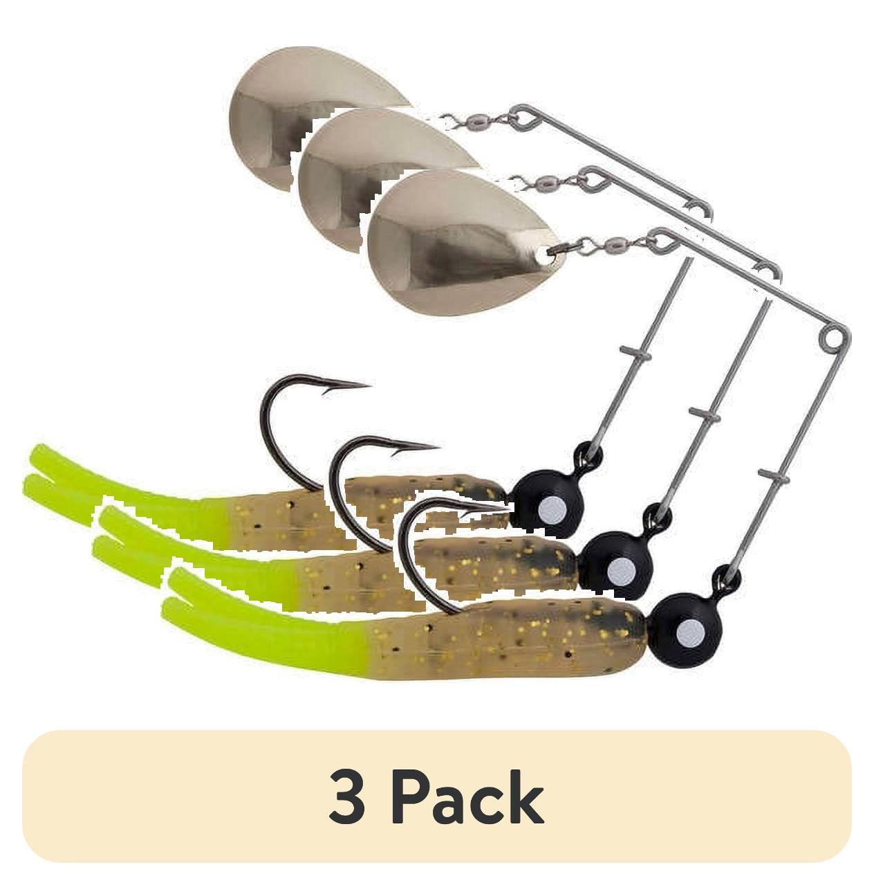 (3 pack) Johnson Fishing Beetle Spin Gold Blade Fishing Bait - Walmart.com