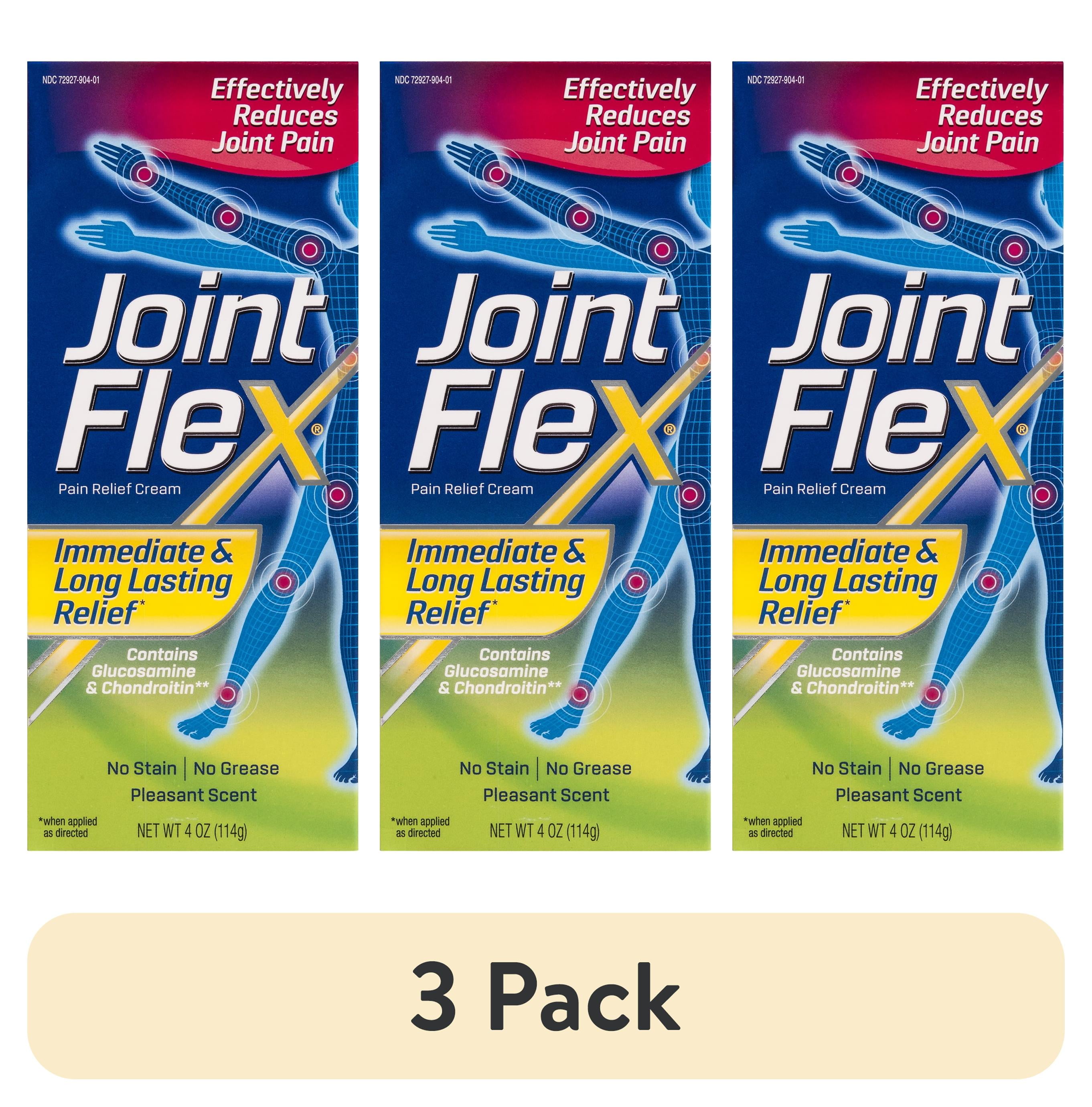 (3 pack) JointFlex Pain Relieving Cream for Joint & Arthritis Pain, 4 Ounce Tube - Walmart.com
