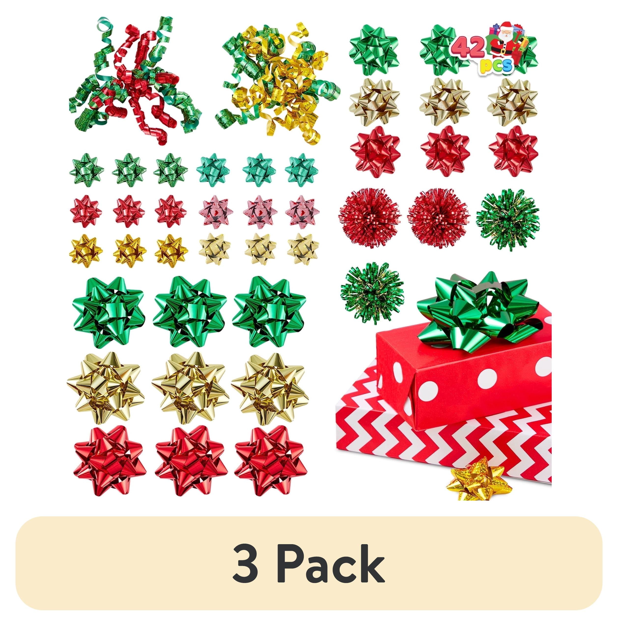 (3 pack) Joyfy 42 Pcs Christmas Pull Bows with Ribbon Assorted Size ...