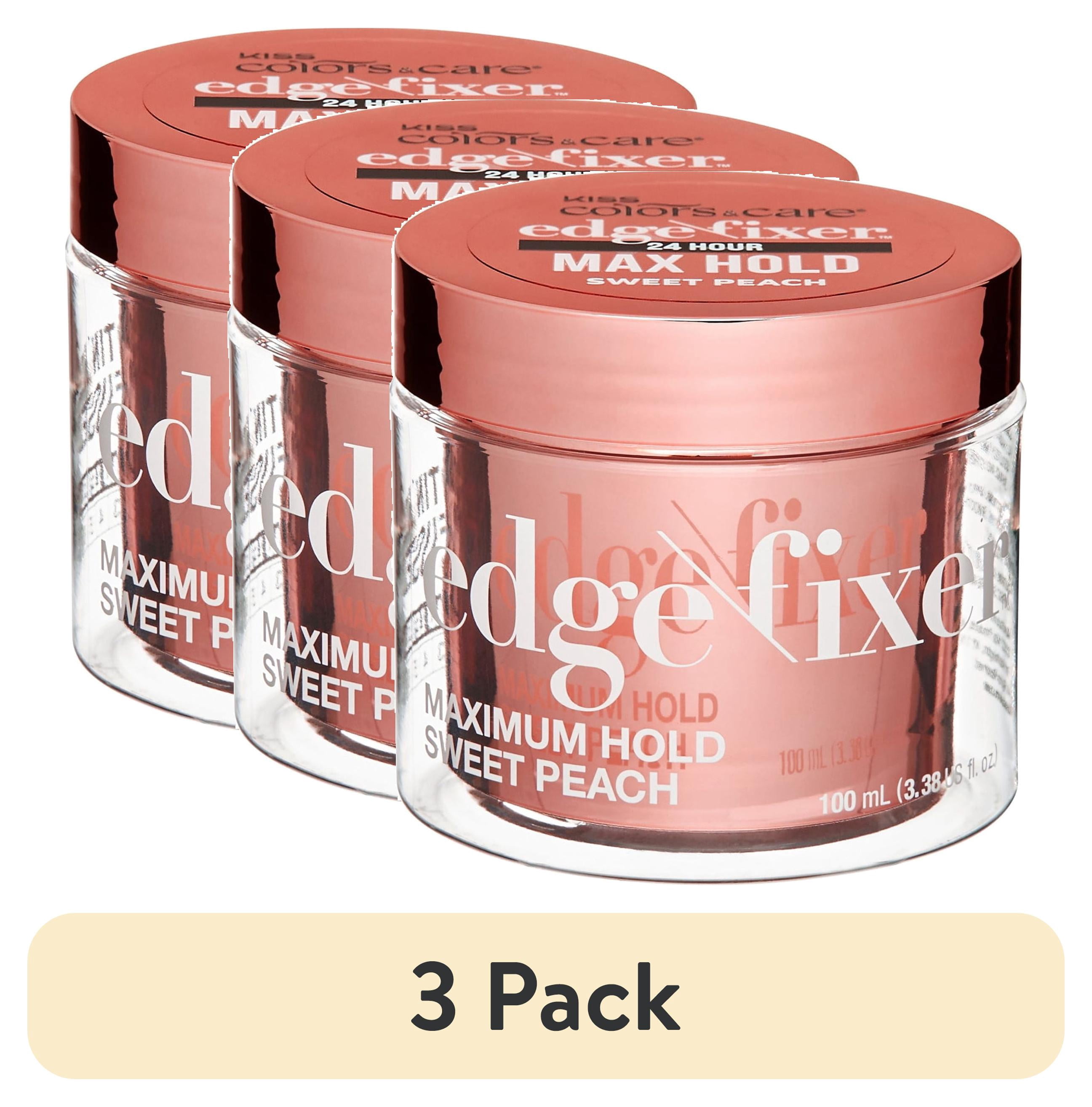 (3 pack) KISS Colors & Care Maximum Hold Edge Fixer, 100 mL (3.38 US fl ...