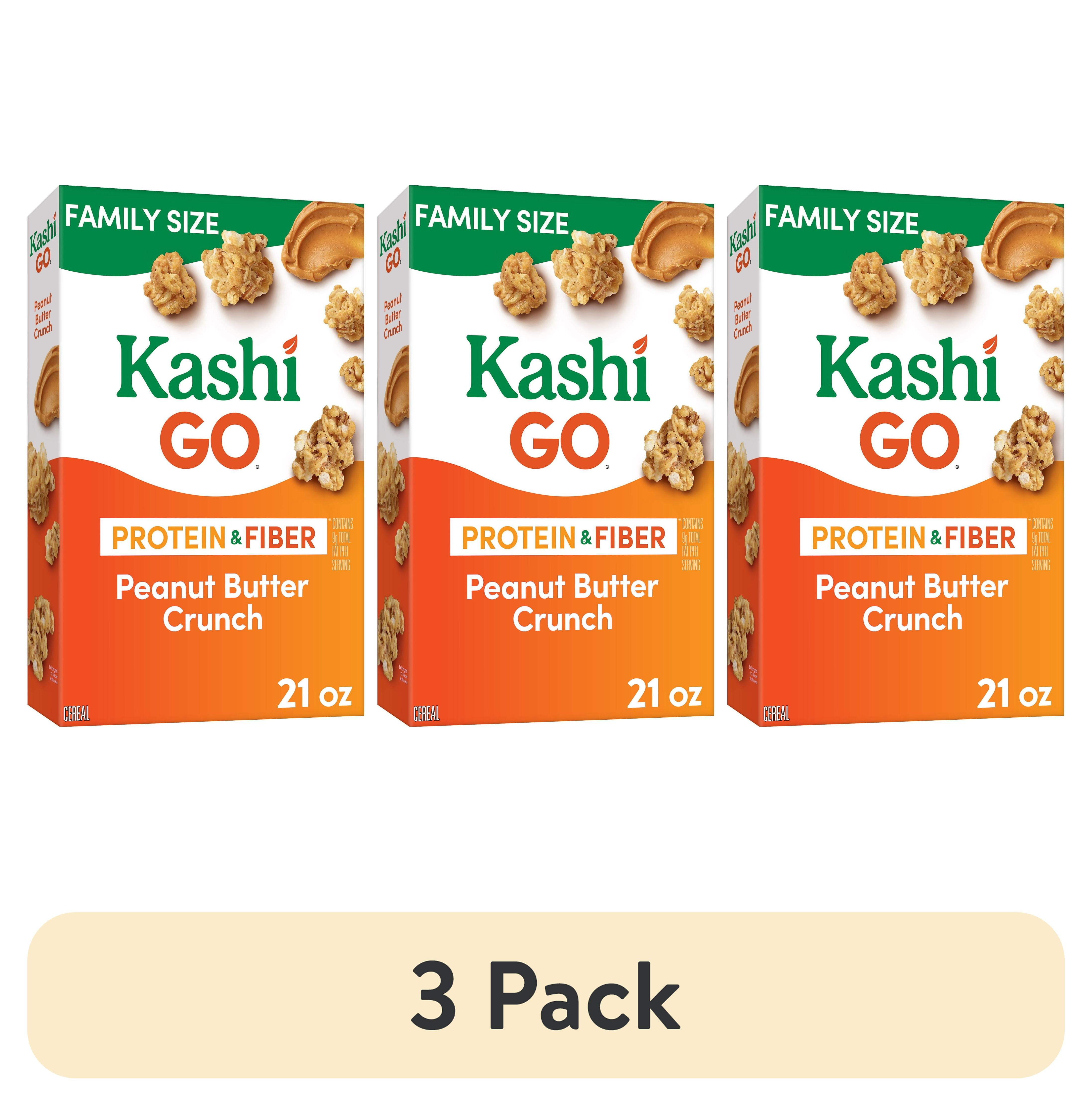 (3 pack) Kashi GO Breakfast Cereal, Fiber Cereal, Vegan Protein, Family ...