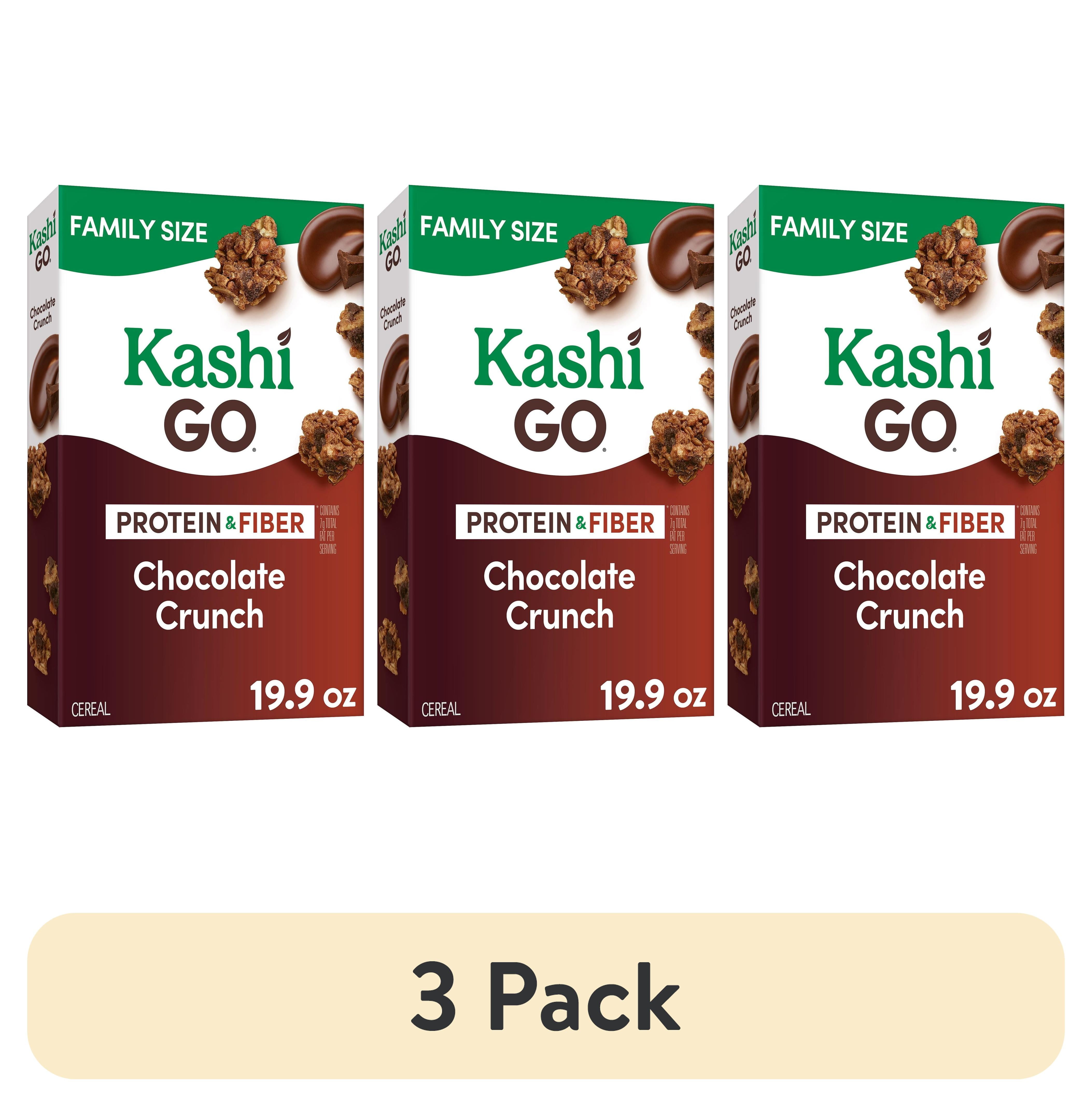 (3 pack) Kashi GO Breakfast Cereal, Vegan Protein, Fiber Cereal, Family ...
