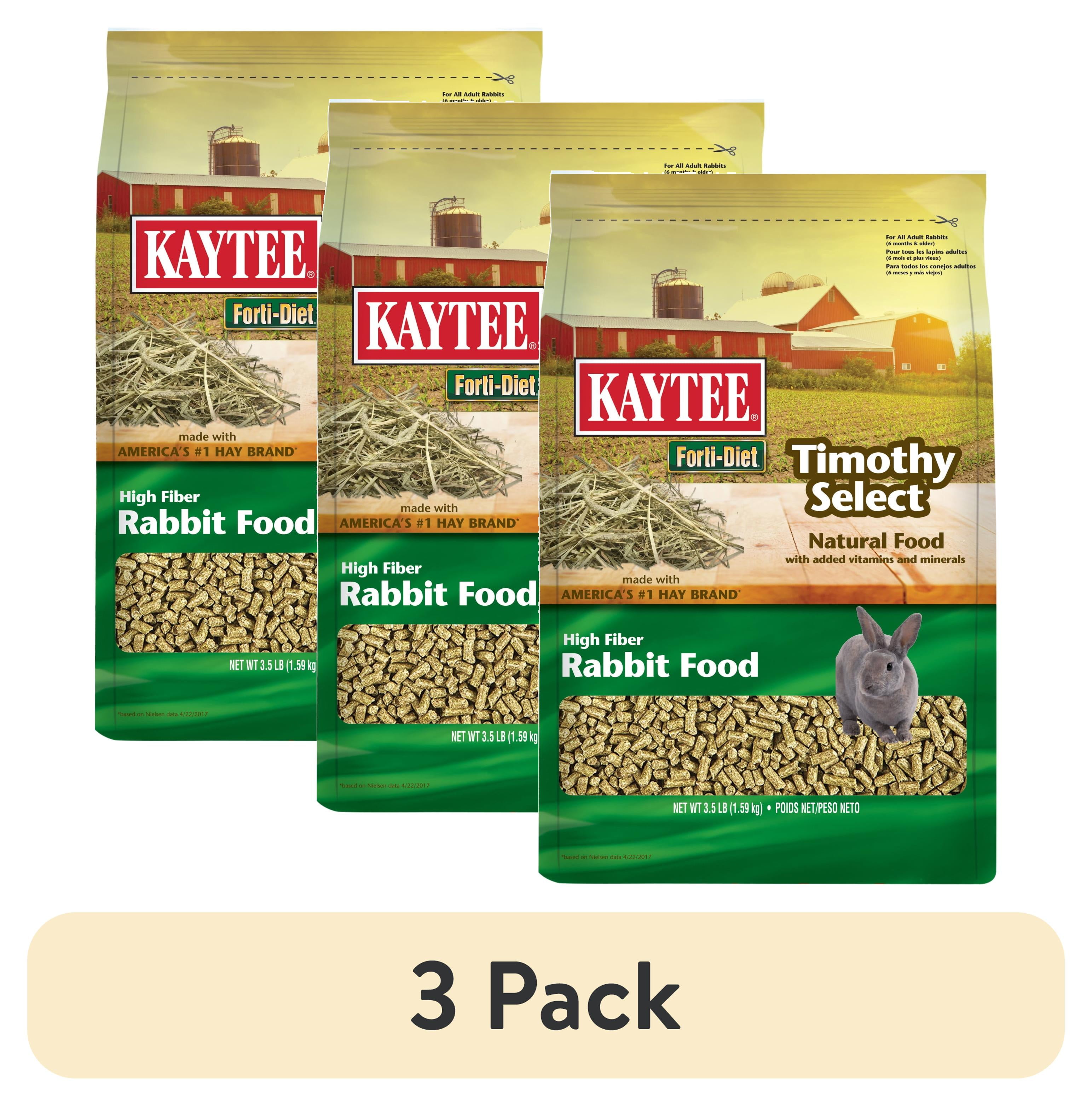 (3 pack) Kaytee Forti Diet Timothy Select Rabbit Food 3.5 Pounds ...