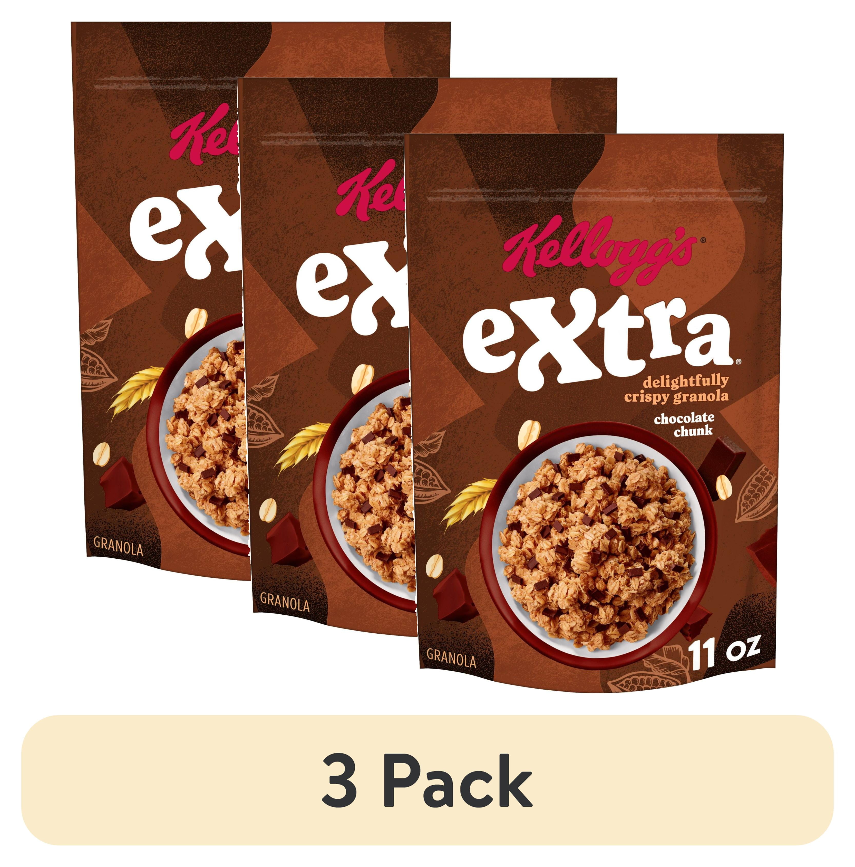 (3 pack) Kellogg's Extra Granola, Whole Grain, On-the-Go Snacks ...
