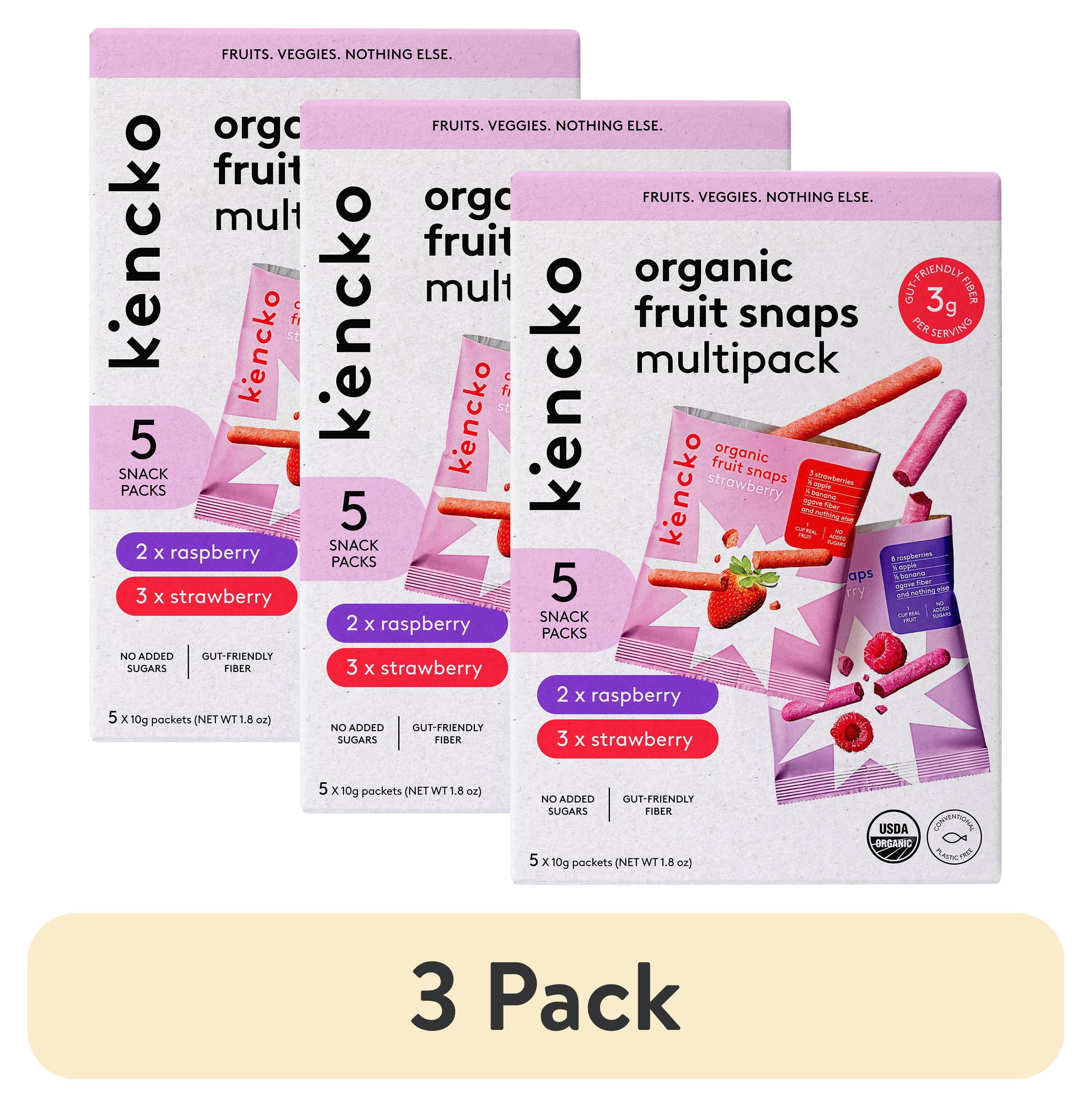 (3 pack) Kencko Organic Fruit Snaps Variety Pack, Freeze Dried Snacks ...