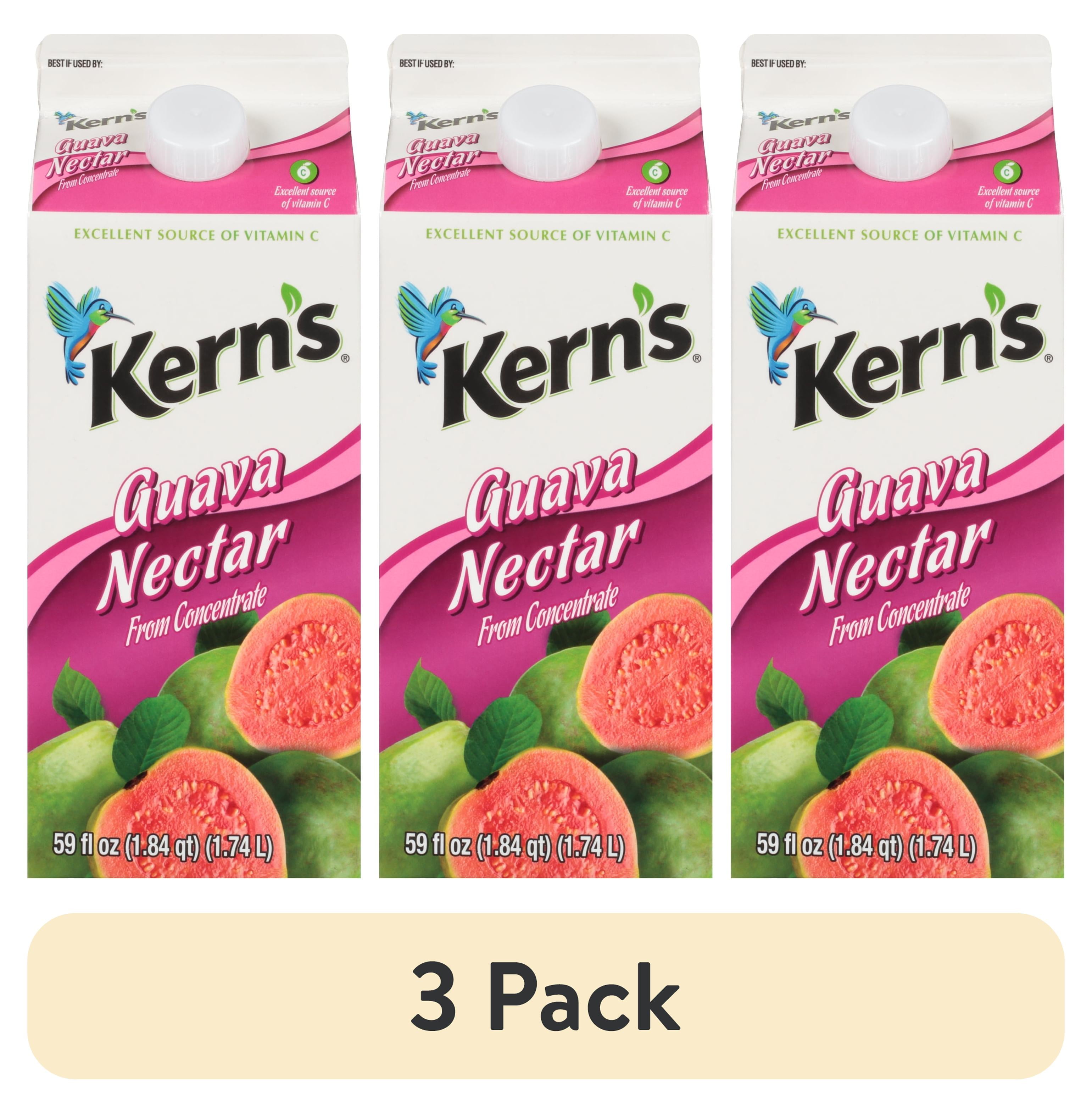 (3 pack) Kern's Guava Nectar, 59 Fl. Oz. - Walmart.com
