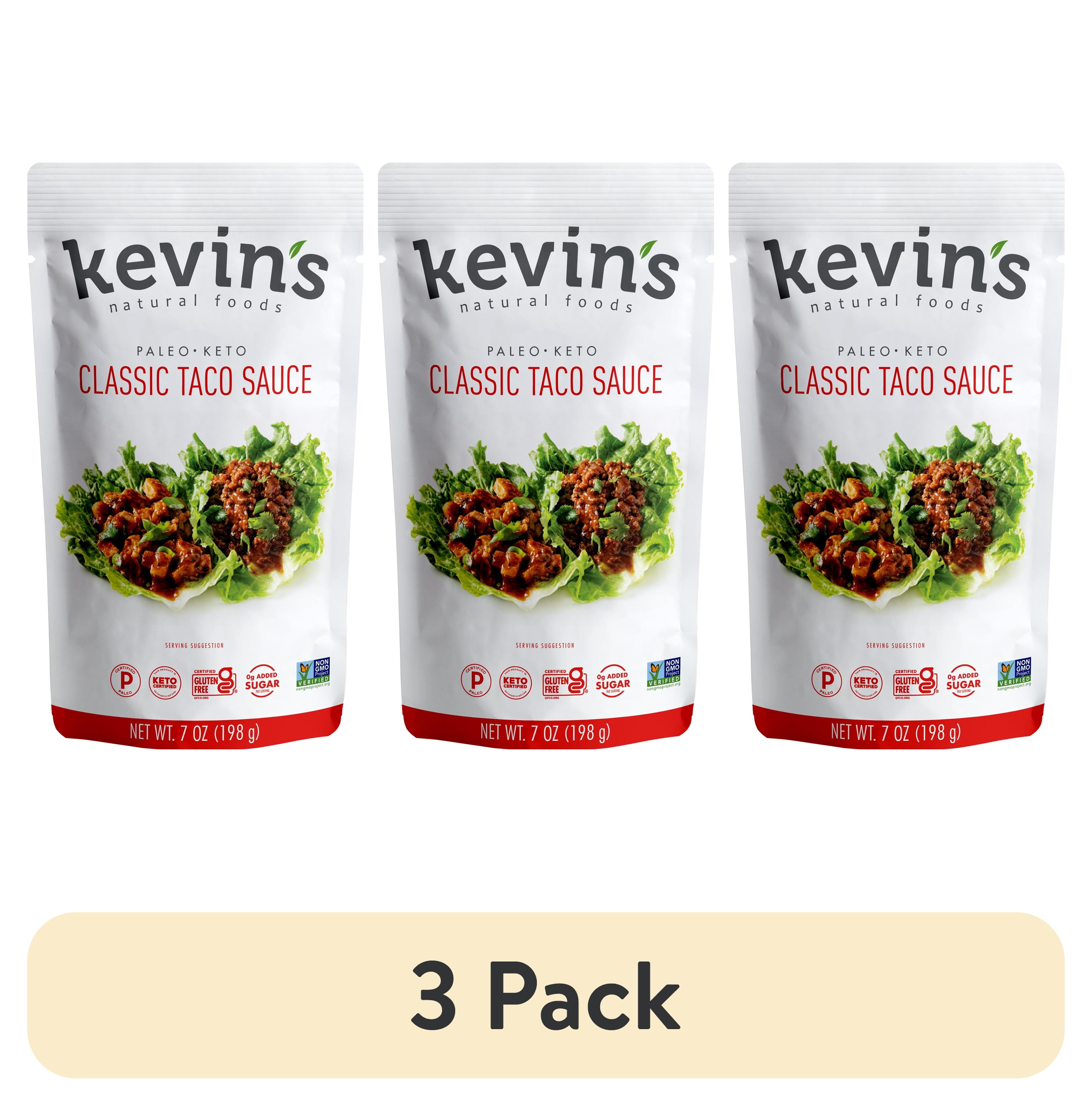 (3 pack) Kevin's Natural Foods - Classic Taco Sauce, Paleo & Keto, 7 ...