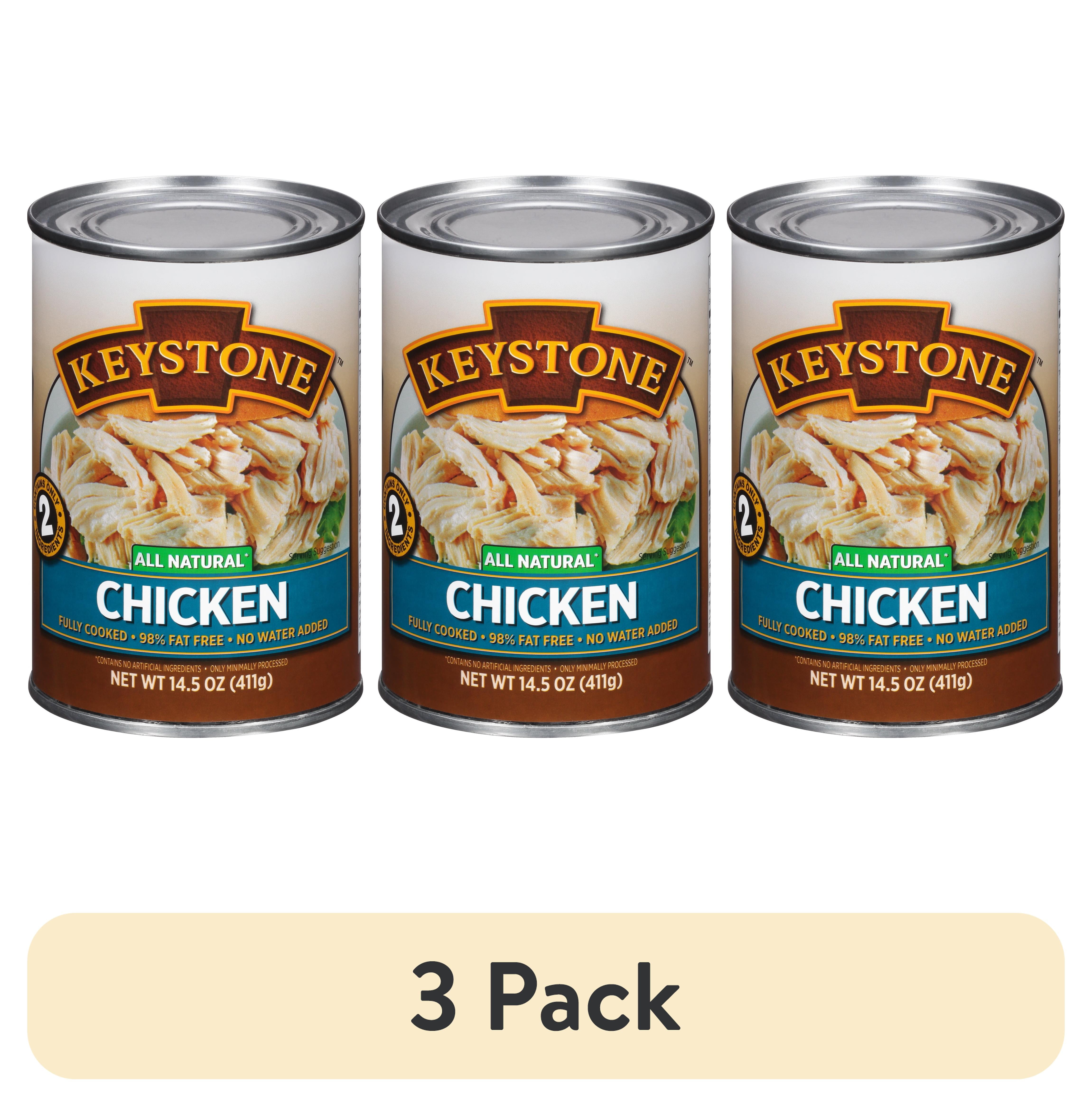 (3 pack) Keystone All Natural Chicken, 14.5 oz Can - Walmart.com