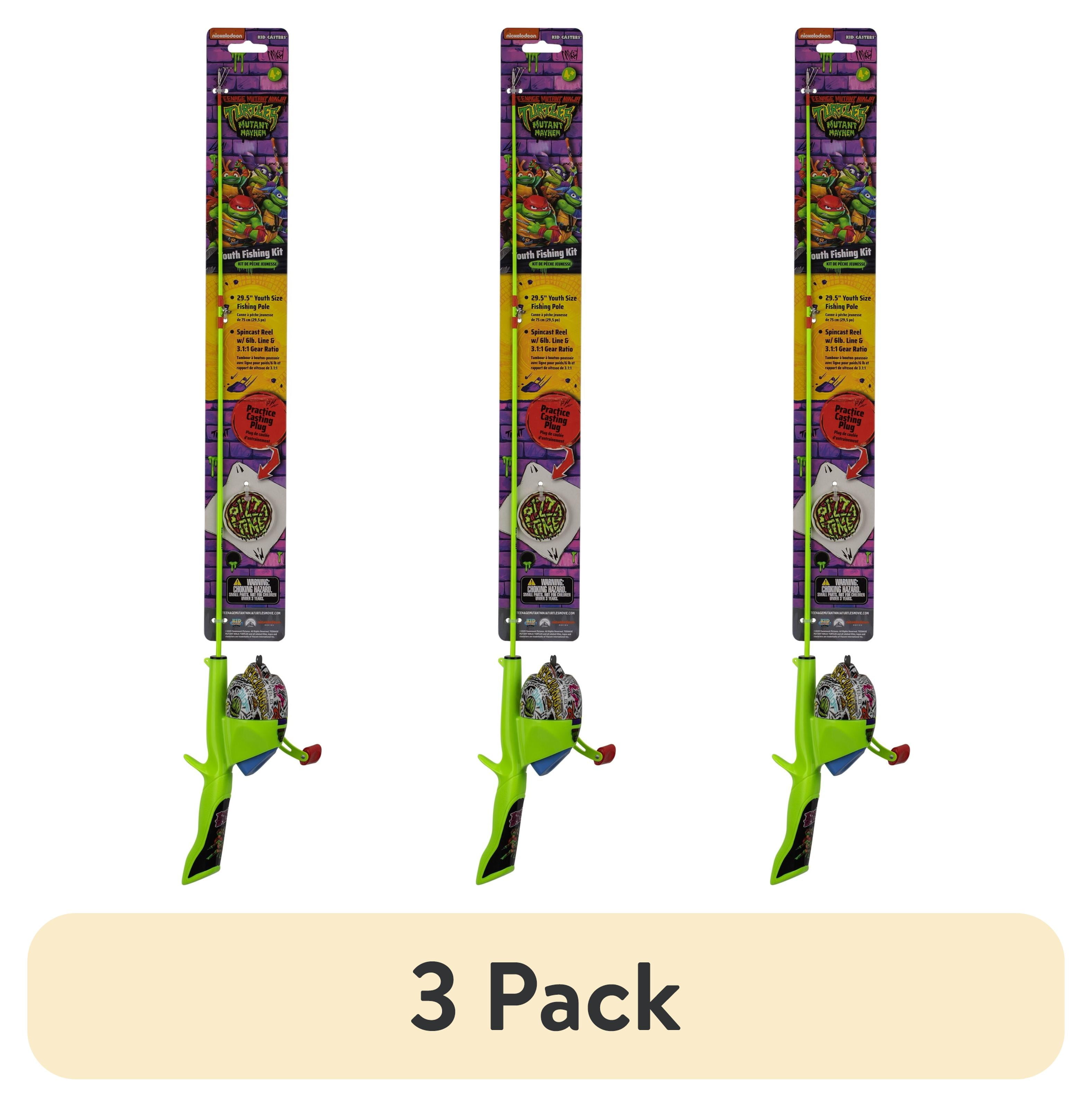 Kid Casters TMNT Youth Fiberglass Spincasting Fishing Rod & Reel Combo ...