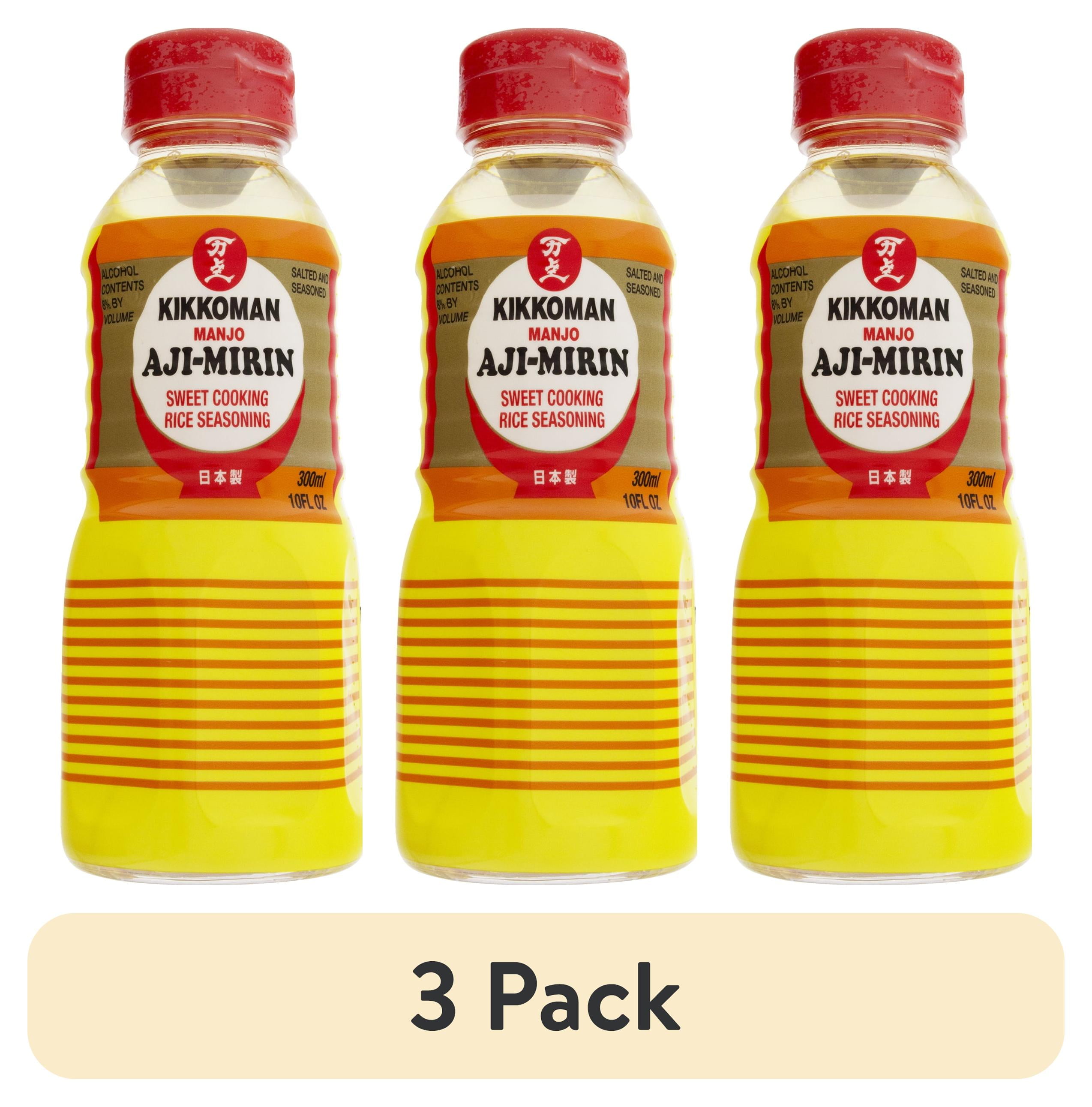 (3 pack) Kikkoman Mirin Sweet Cooking Rice Seasoning 10 fl oz Bottle ...