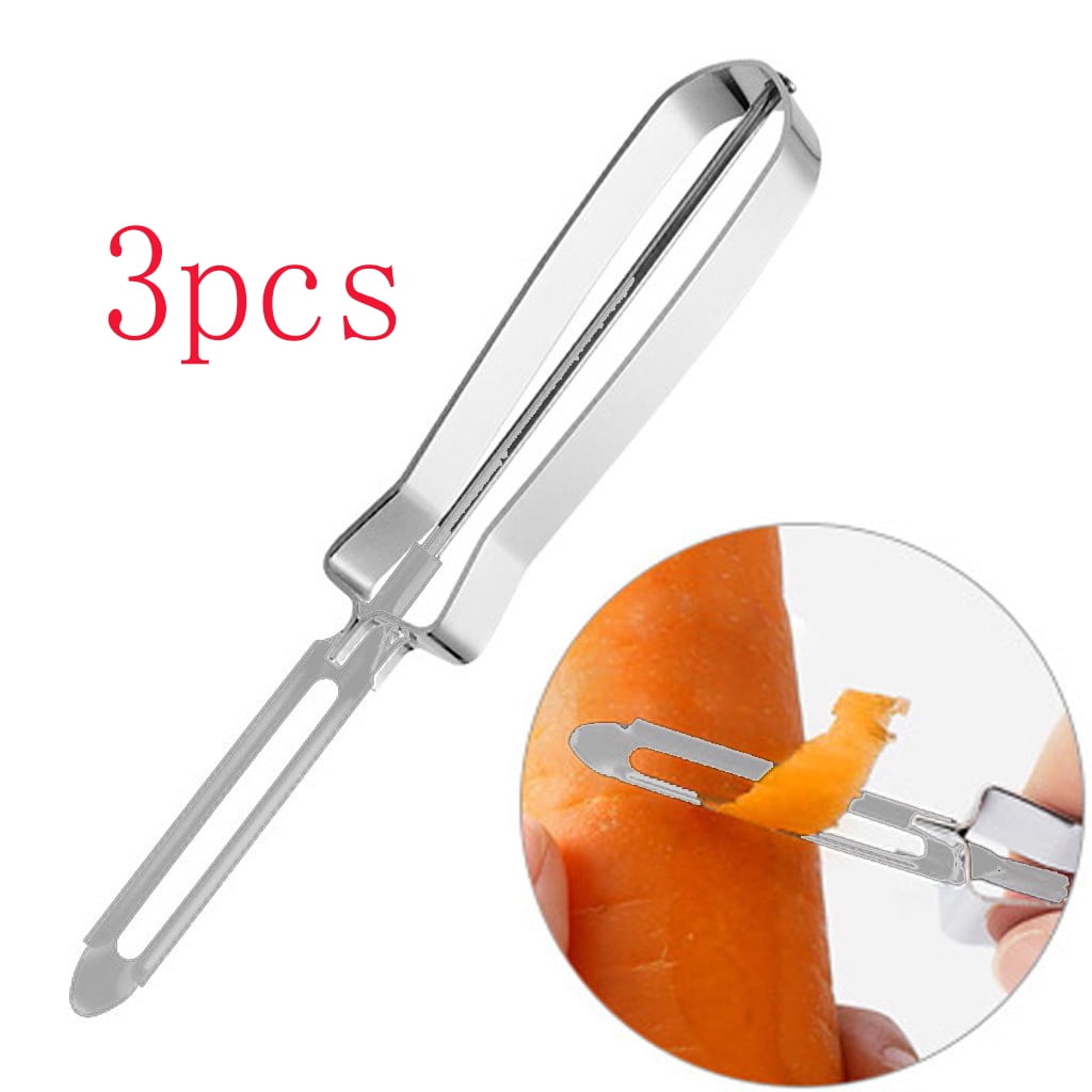 3 pack Kitchen vegetable peeler Stainless steel rotary peeler for ...